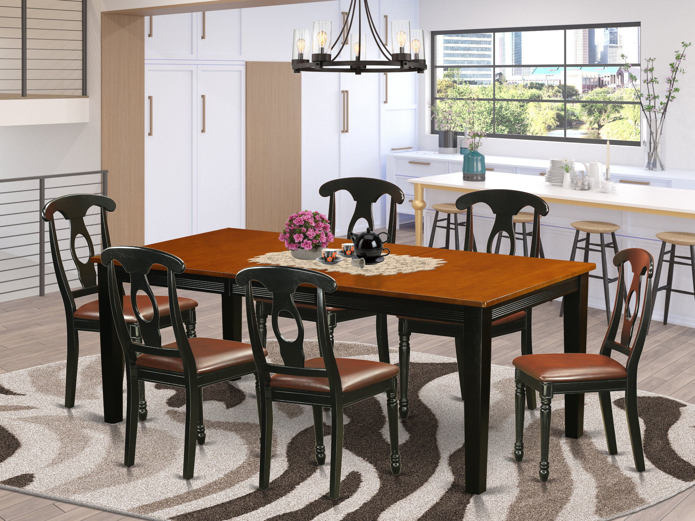 Alcott Hill Dewalt Butterfly Leaf Solid Wood Dining Set - Wayfair Canada