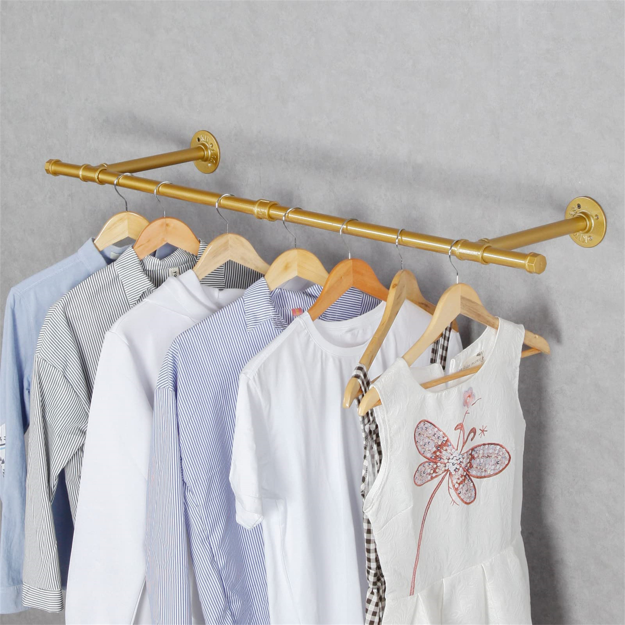Trent Austin Design® Waldorf 47.2'' Metal Wall Mounted Clothes Rack ...