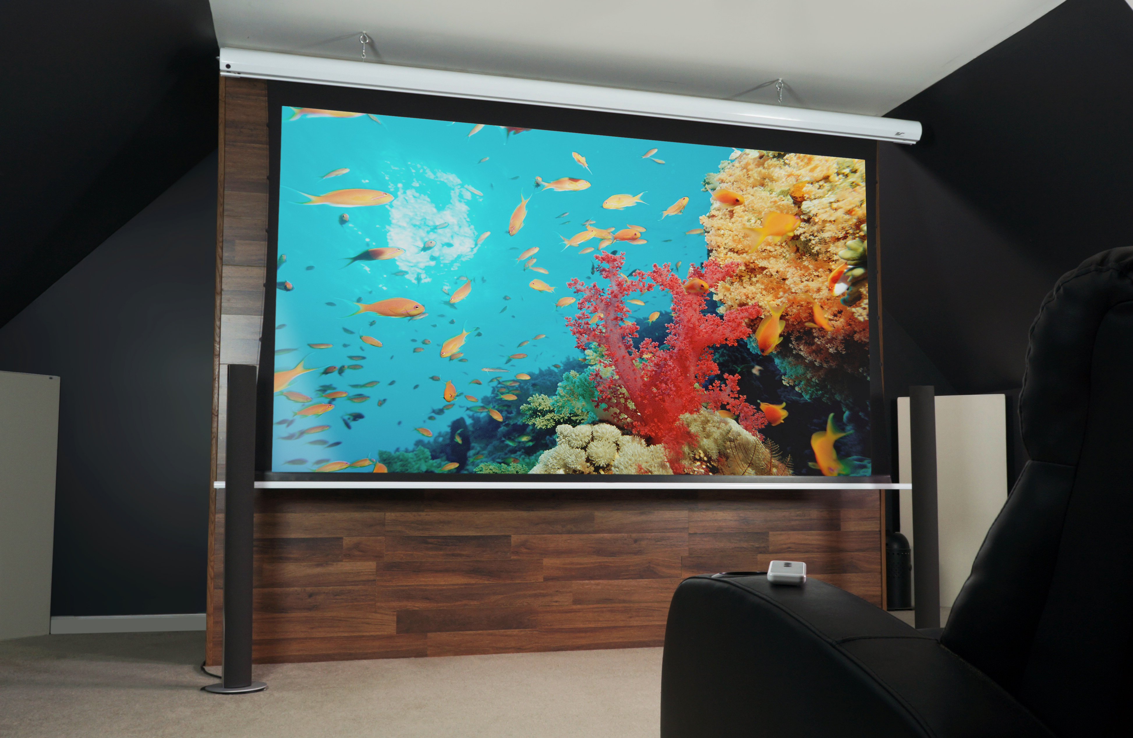Elite Screens Electric Projector Screen Projector Screen - Wayfair Canada