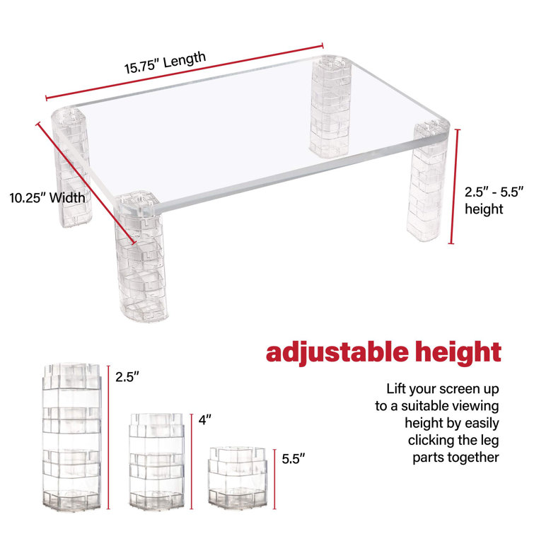 Ivy Bronx Janushan Plastic Monitor Stand - Wayfair Canada