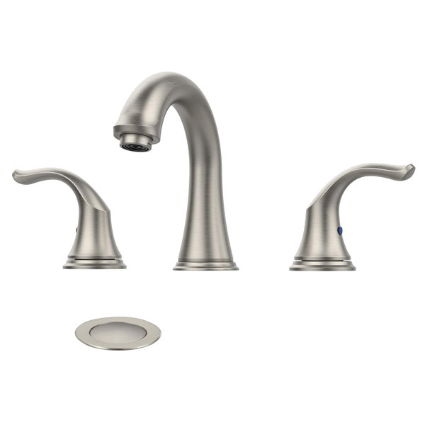 gaomon Bathroom Faucet, Swan Neck Bathroom Faucets For Sink 3 Hole, 8 ...