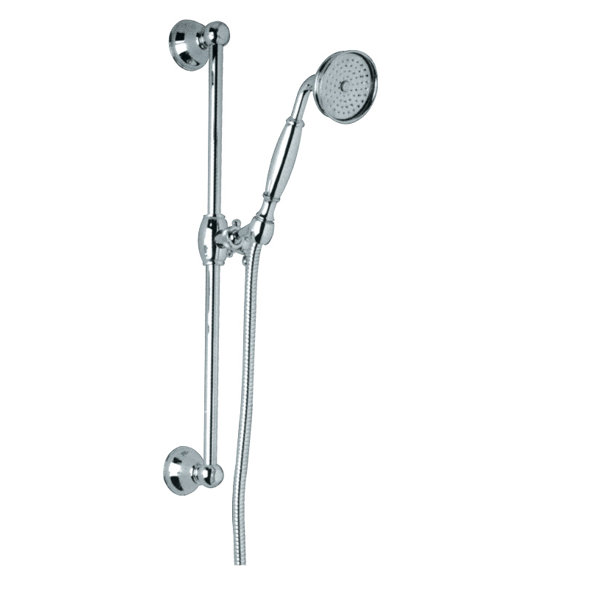 Rohl 1300 Single Function Hand Shower with White Resin Handle, 22 ...