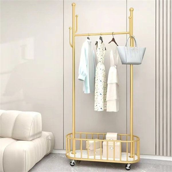 Mercer41 Breon 31.5-inch Italian light luxury movable bedroom floor ...