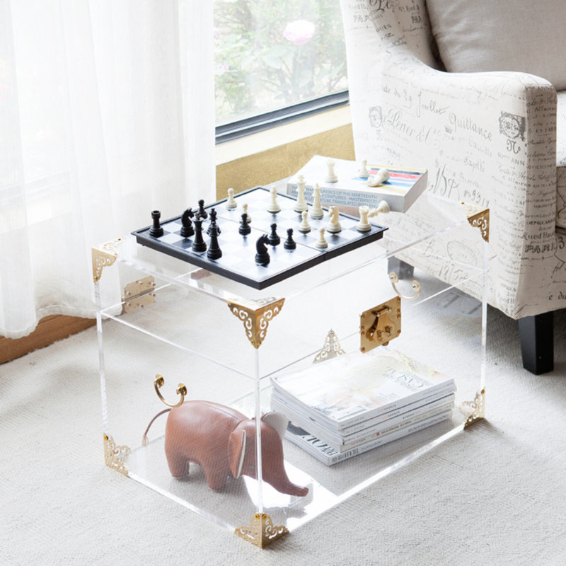 Rosdorf Park Ciao Bella Clear Acrylic Accent Trunk & Reviews | Wayfair