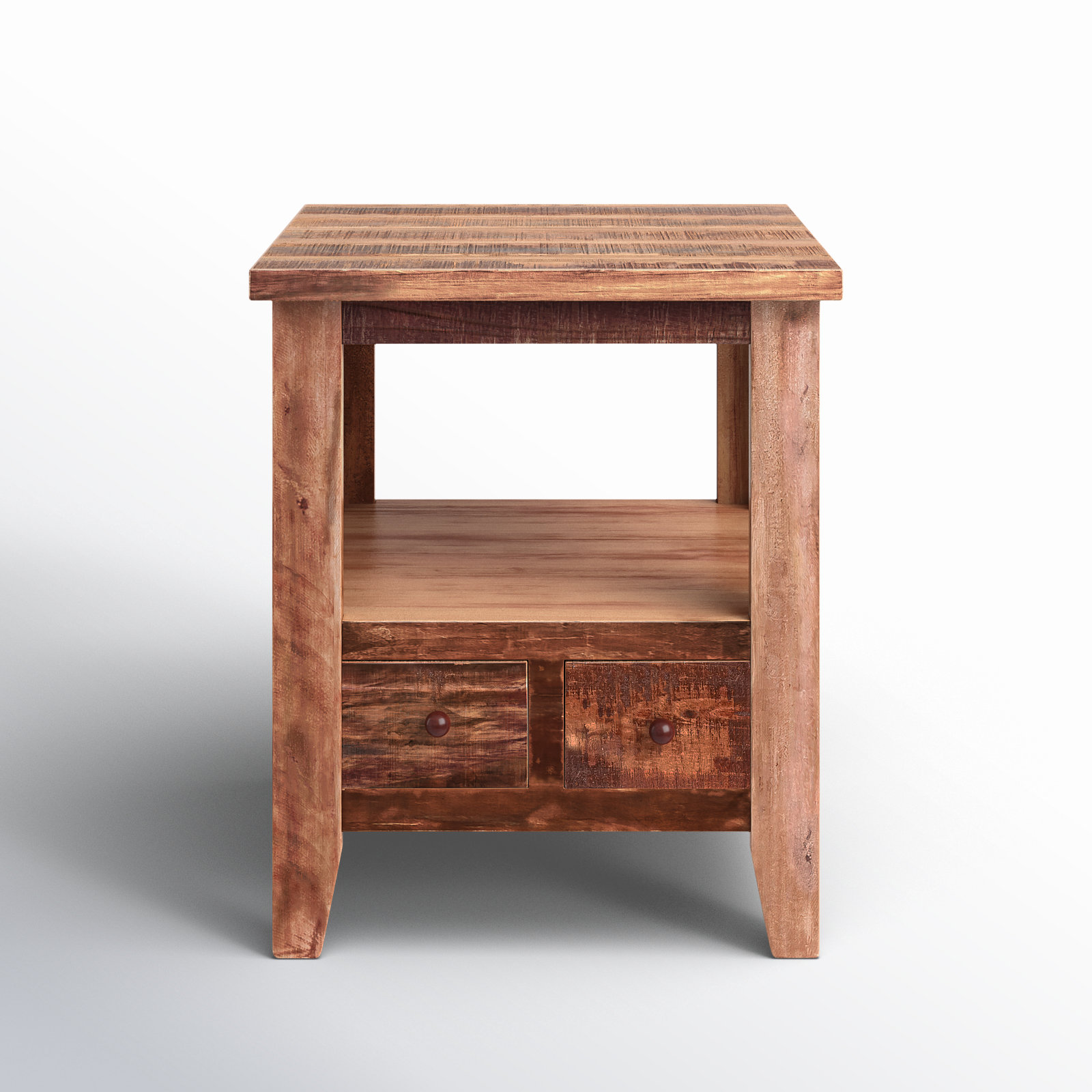 Laurel Foundry Modern Farmhouse® Dodge End Table with 2 Drawer | Wayfair