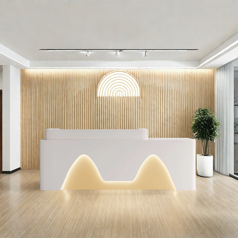 NBNKK Reception desk Front desk, modern simple writing desk - Wayfair ...