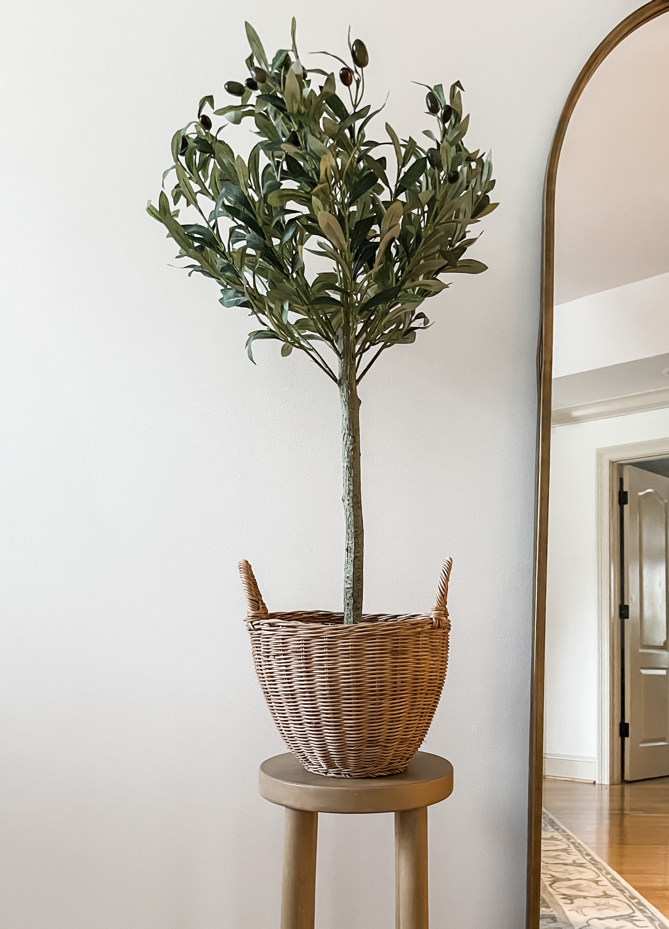 Primrue 35" Faux Potted Olive Tree - Wayfair Canada