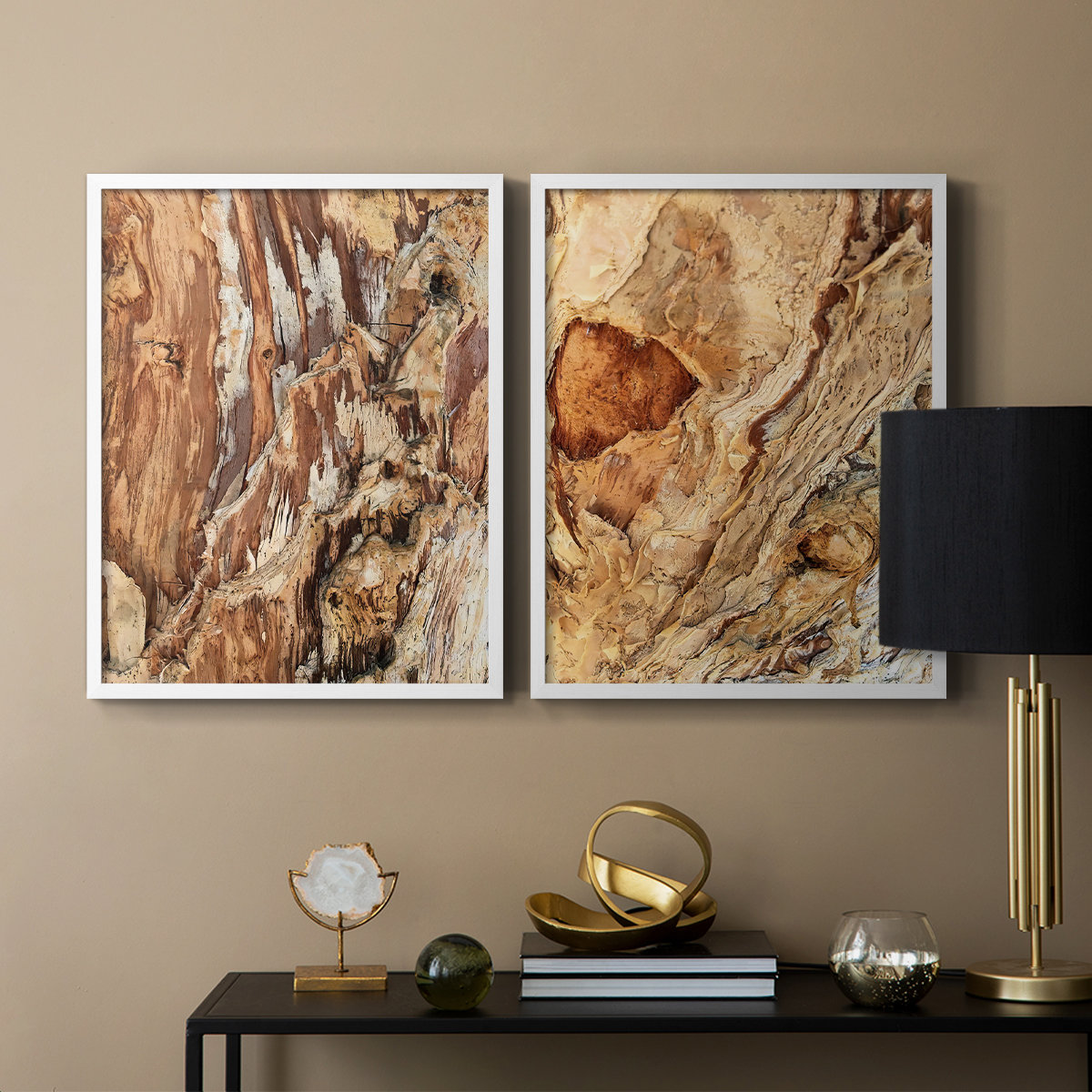 Wexford Home Tree Texture Triptych I-Premium Framed Print -Ready to ...