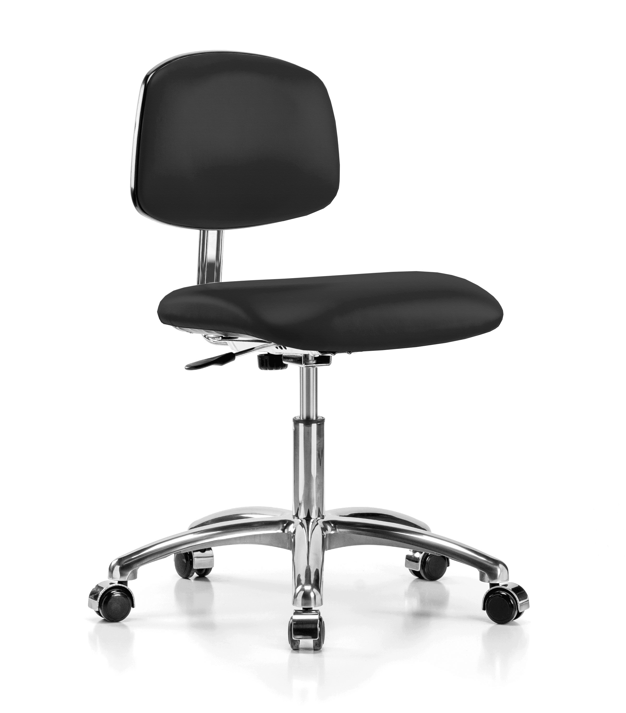 Perch Chairs & Stools PERCH Cleanroom Vinyl Chair | Desk Height 17-22 ...