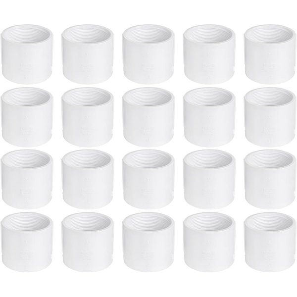 Supply Giant 3 in. White PVC DWV Female Adapter, Threaded FPT x Hub ...