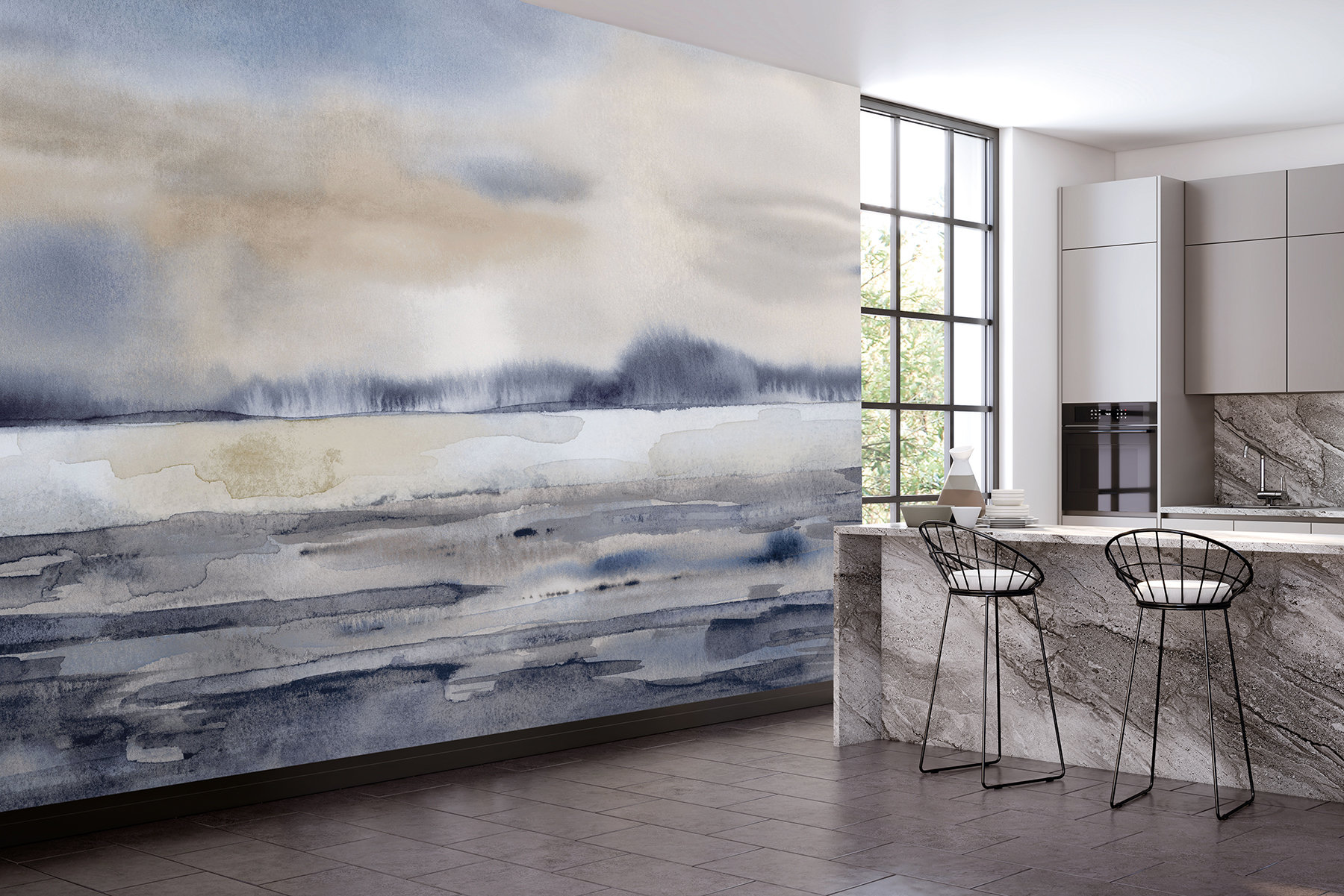 Wrought Studio™ Akuna Abstract Wallpaper | Wayfair