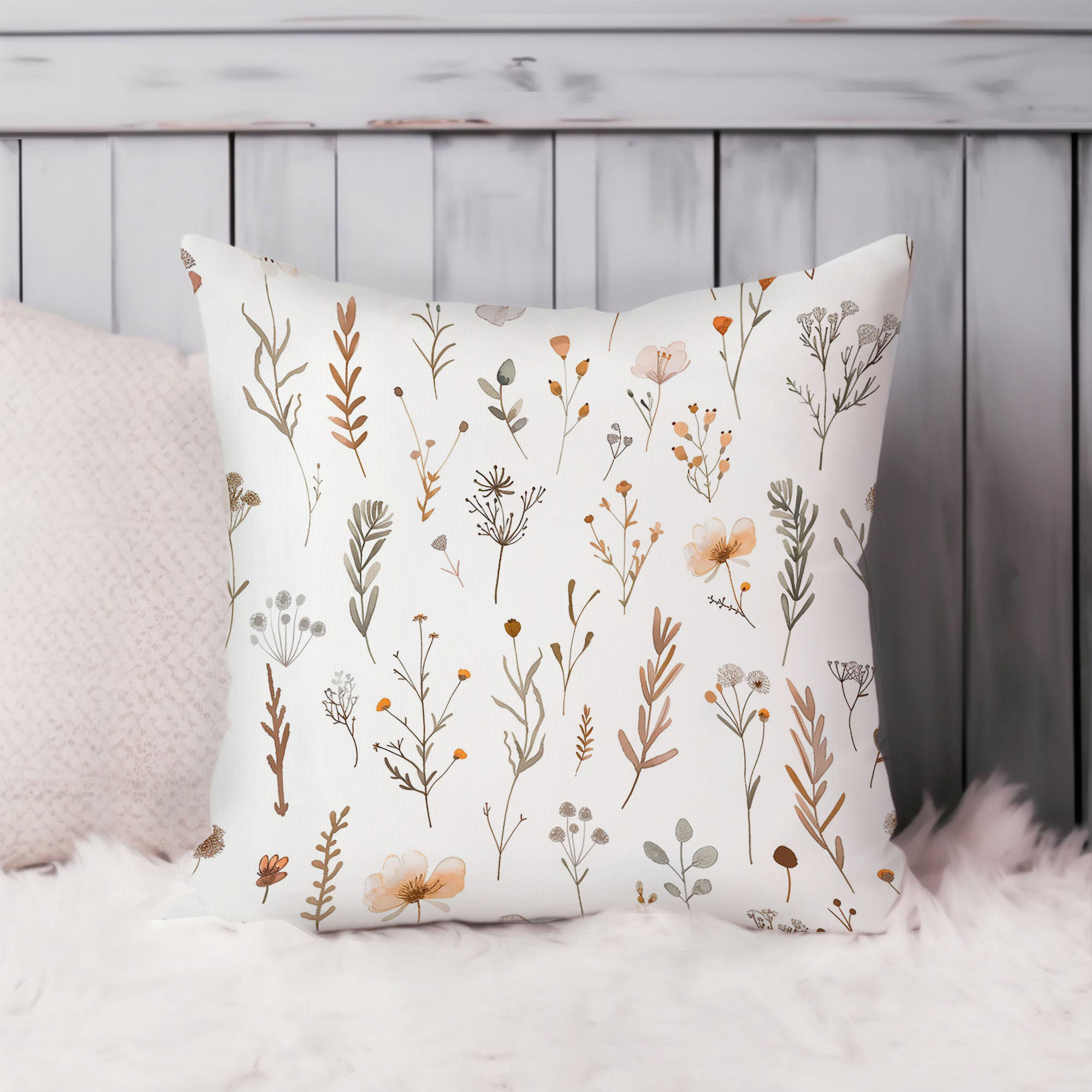 Ethan Taylor Botanical Cottagecore Plants III Cottage Throw Pillow ...