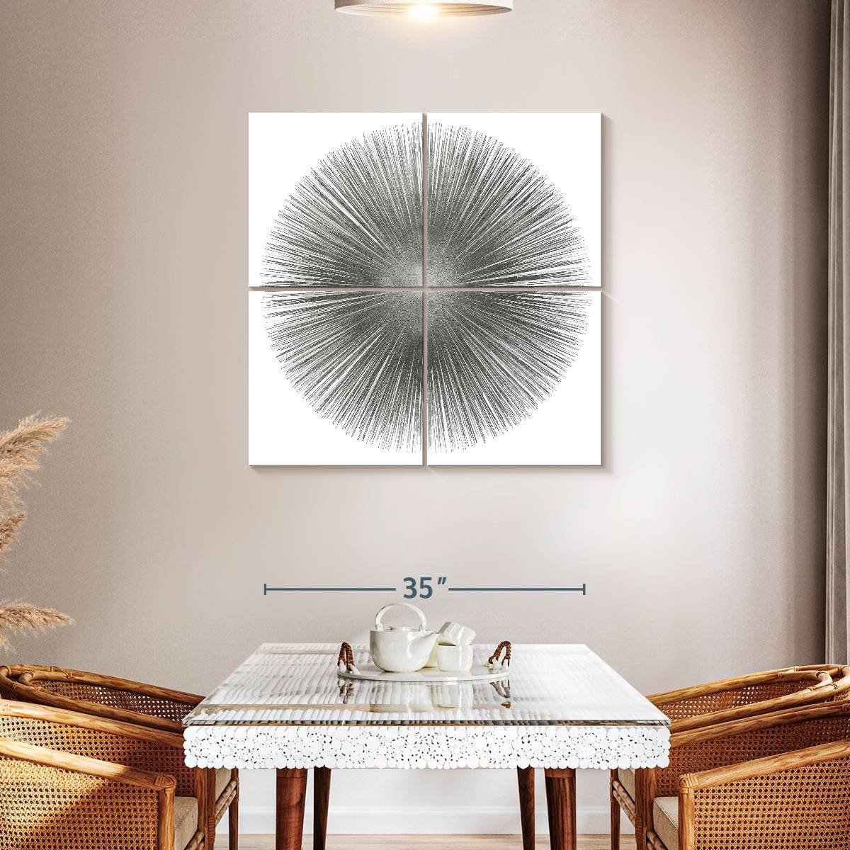 Wade Logan® Silver Sunburst I | Wayfair