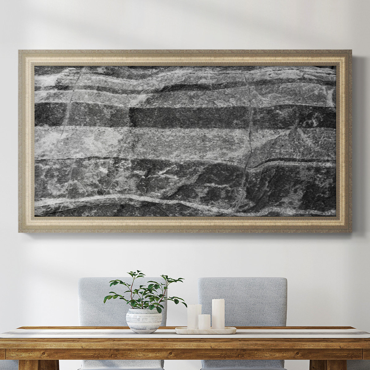 17 Stories Found Textures XI Premium Framed Canvas- Ready To Hang ...