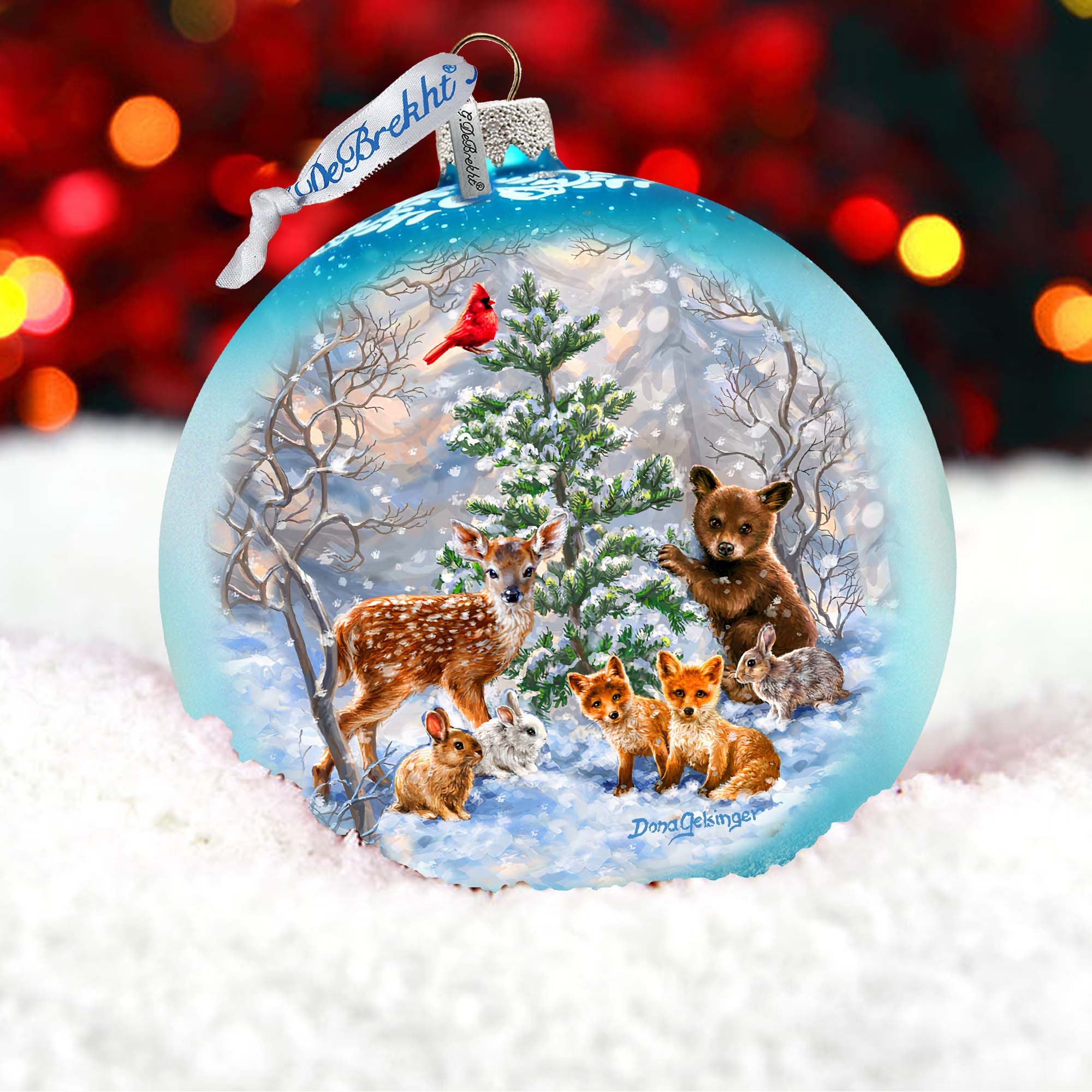 Designocracy Large Glass Ornament Designocracy Ball Ornament | Wayfair