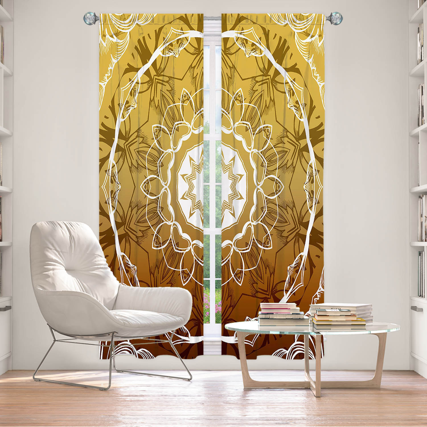East Urban Home Desauguste Medallion Geometric Room Darkening Thermal ...