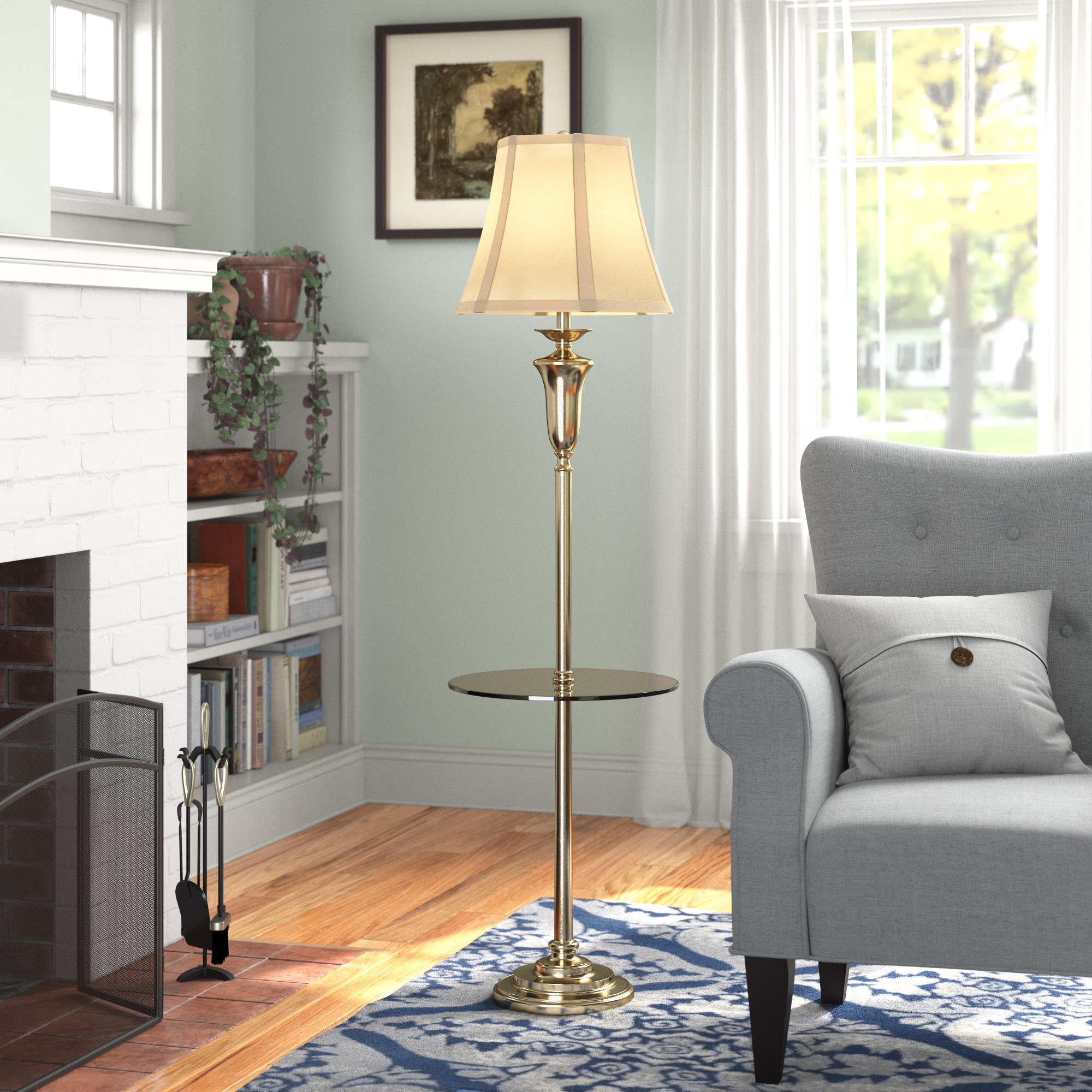 Andover Mills Aarush 61" Tray Table Floor Lamp & Reviews | Wayfair