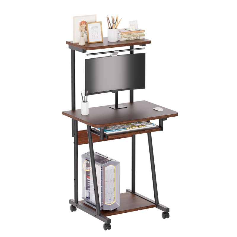 17 Stories Multiple Layer Rolling Computer Desk | Wayfair