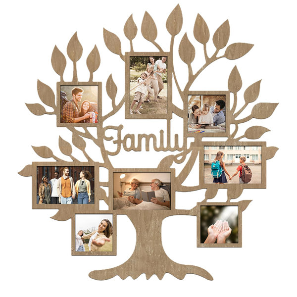 Red Barrel Studio® Picture Frame Collage, Family Tree Picture Frames ...