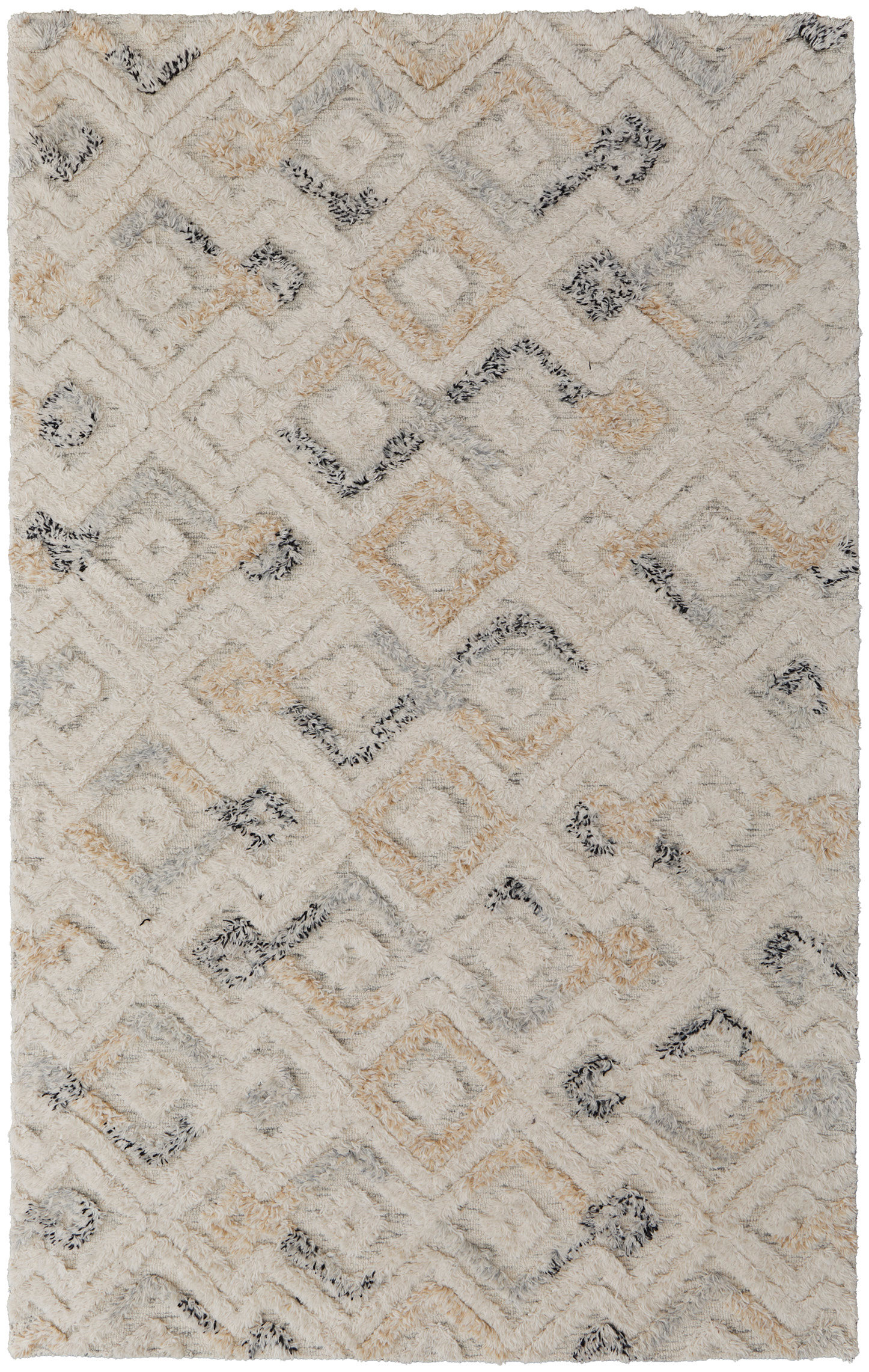 The Twillery Co.® Eulalie Geometric Hand Tufted Ivory Area Rug ...