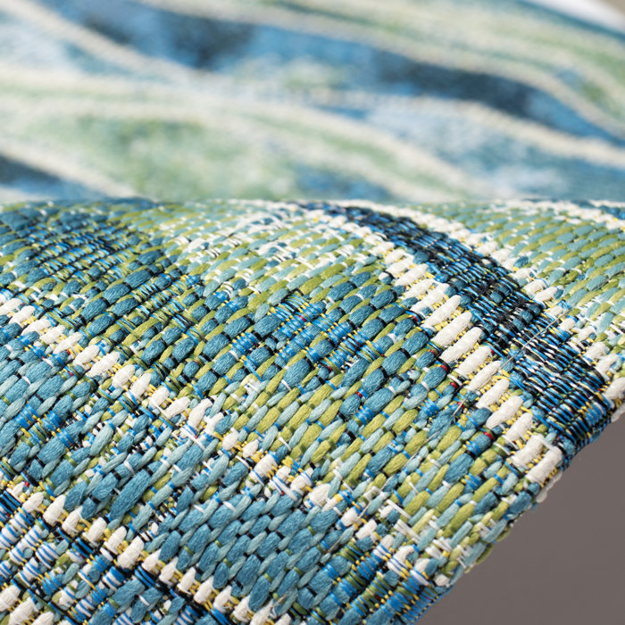 Wrought Studio Diangelo Wave Kitchen Mat | Wayfair