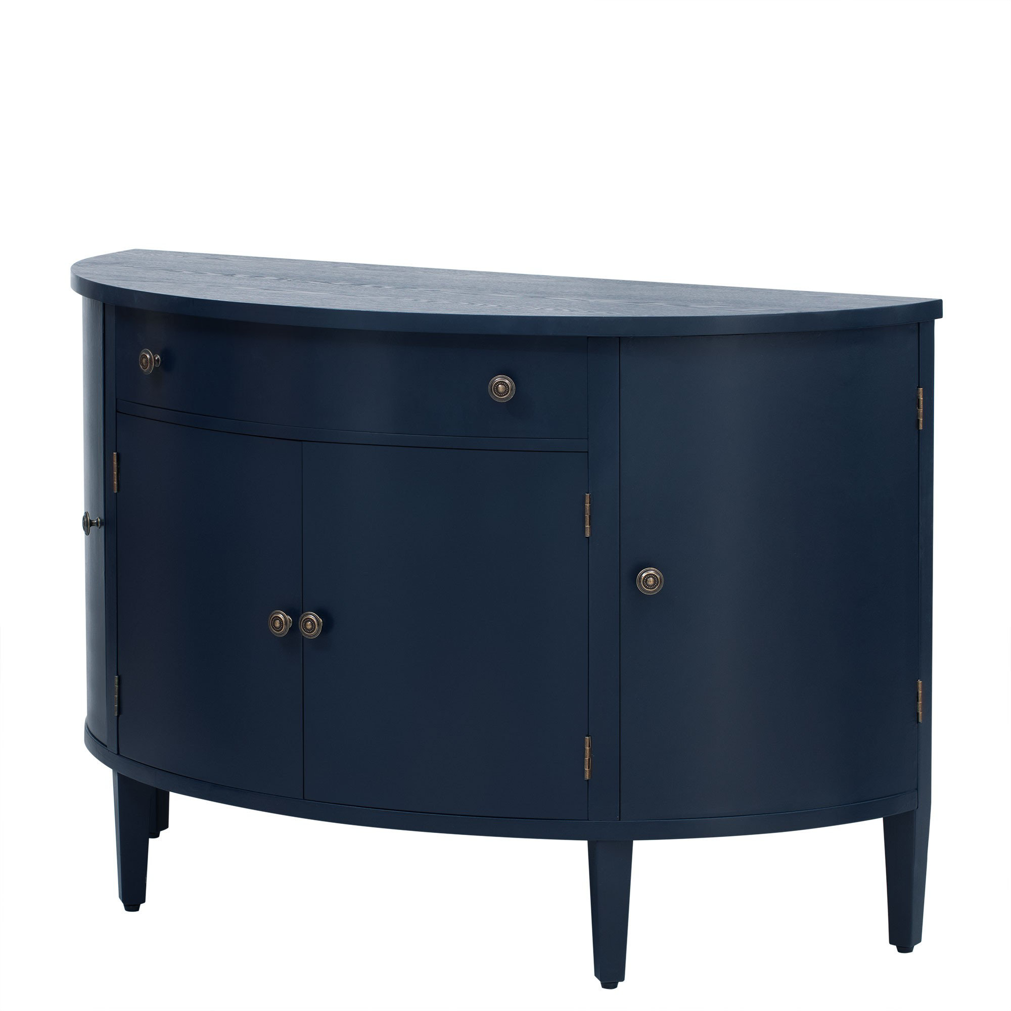 Rosecliff Heights Curved Design Storage Cabinet made of Fraxinus ...