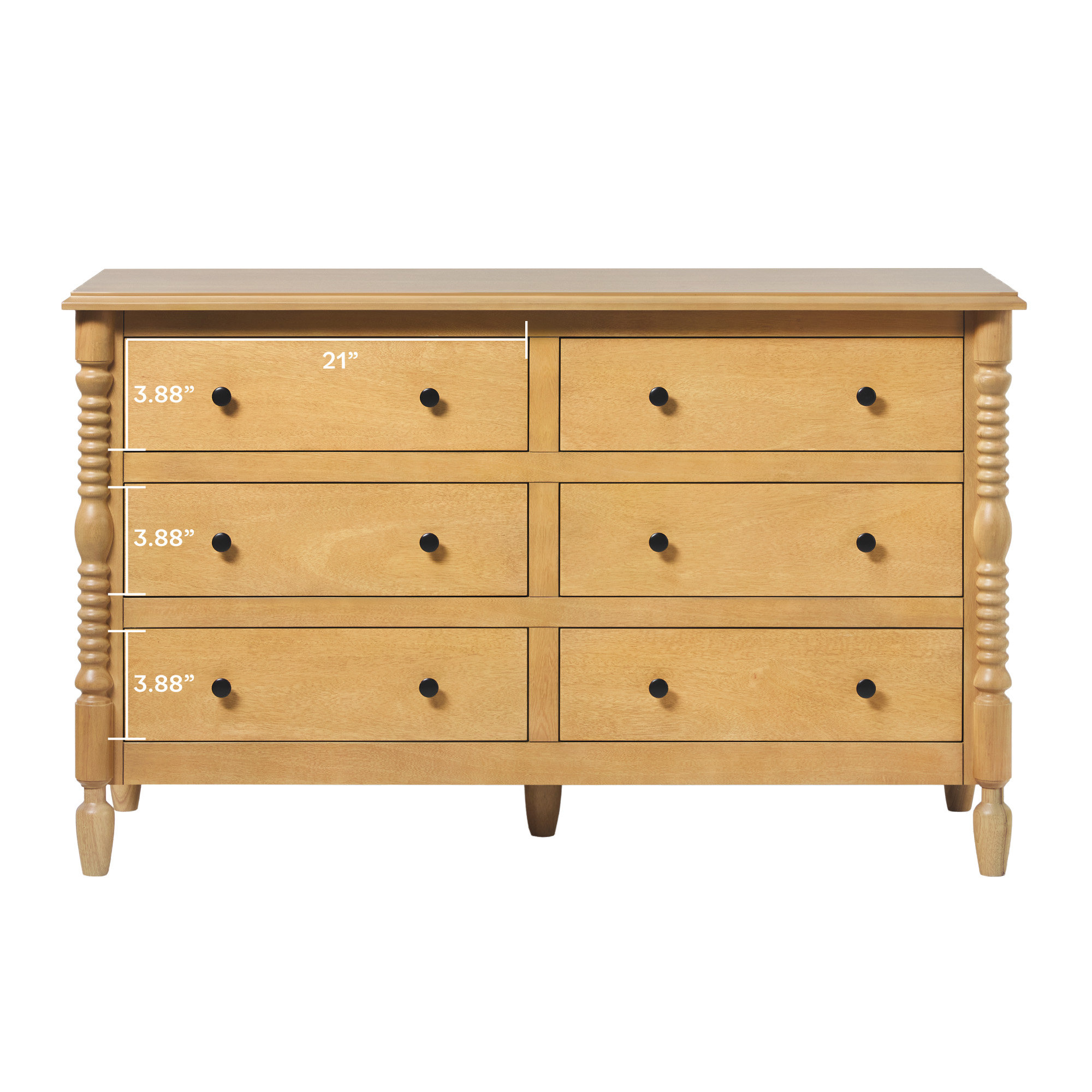 Walker Edison Solid Wood 4-Piece Spindle Vivienne Bed With Two Walker ...