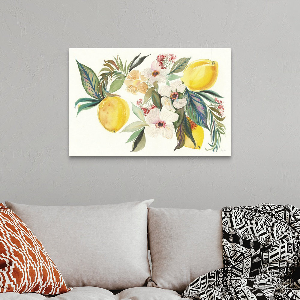 August Grove® Citrus Summer I by Kristy Rice - Painting Print on Canvas ...