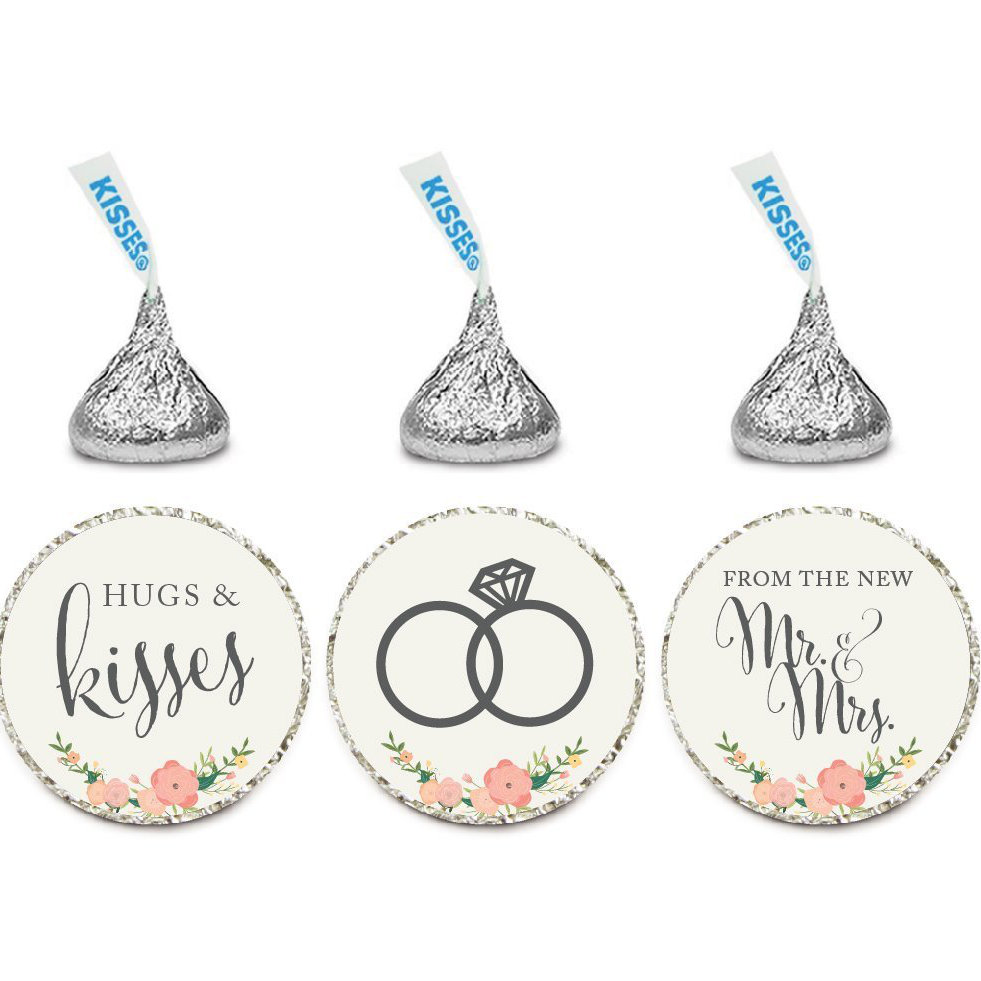 Koyal Wholesale Chocolate Drop Labels Set of 216 Hugs/Kisses from the ...