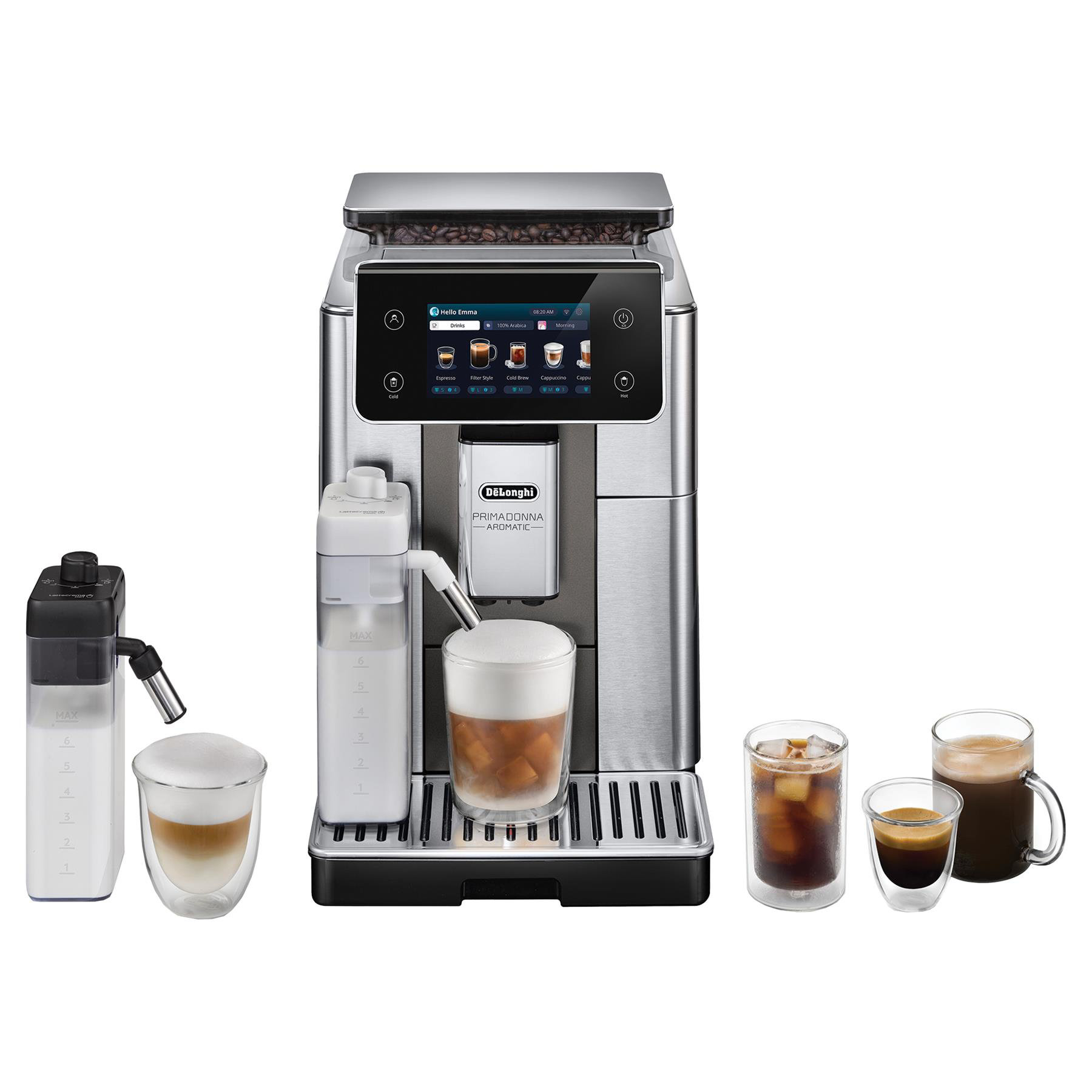 De'Longhi Primadonna Aromatic Bean to Cup Automatic Coffee Machine ...