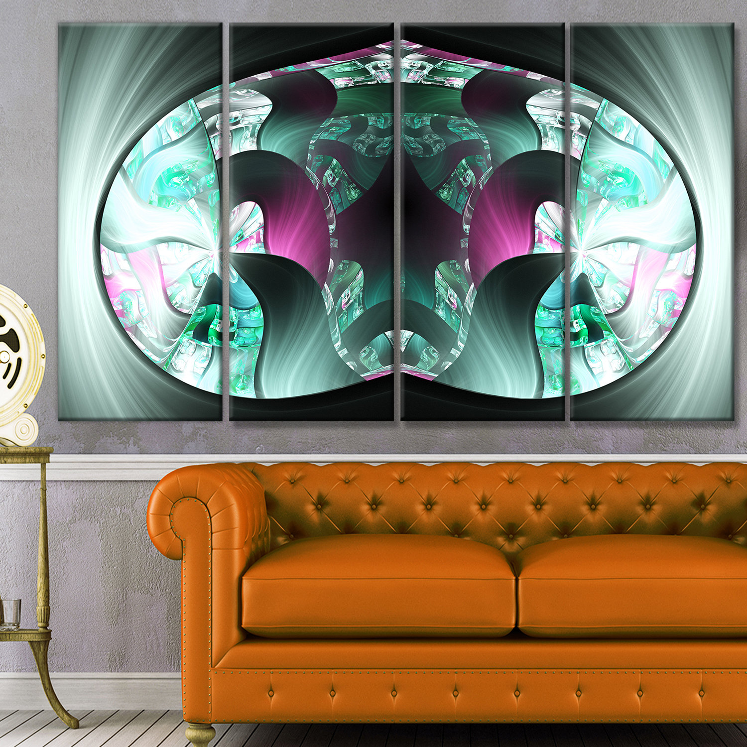Design Art 'Grey Capsule in Plasma' Graphic Art Print Multi-Piece Image ...