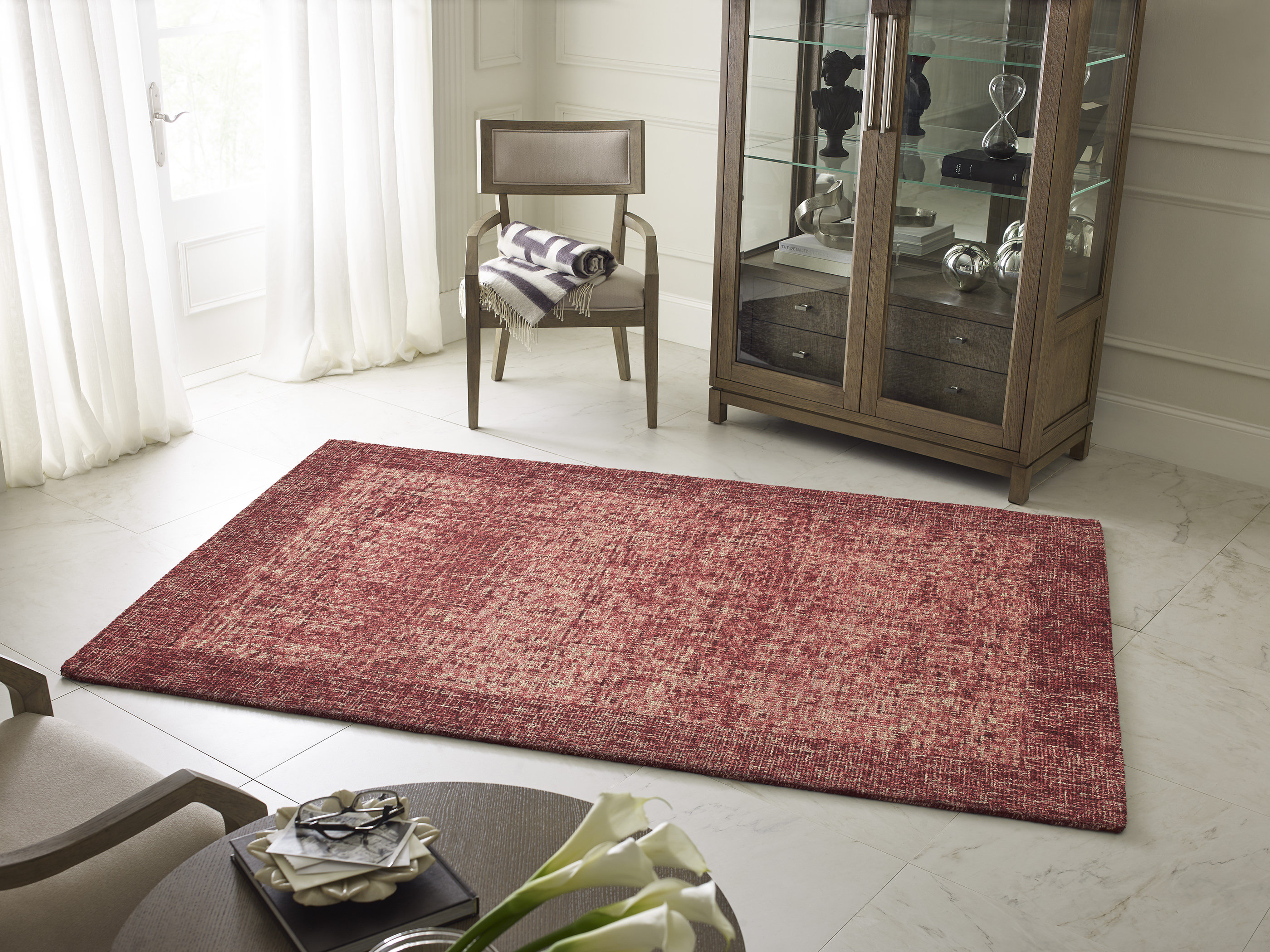 Rachael Ray Home Highline Hand-Tufted Wool Red Area Rug | Wayfair