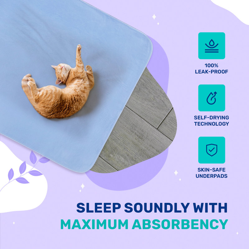 Alwyn Home Driden Highly Absorbent Washable Waterproof Bed Pads ...