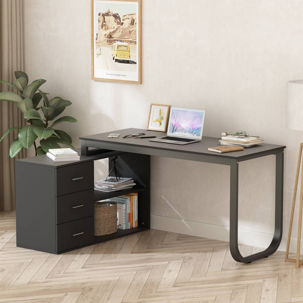 Latitude Run® 3 Person L-Shaped Wood Reception Desk & Reviews | Wayfair