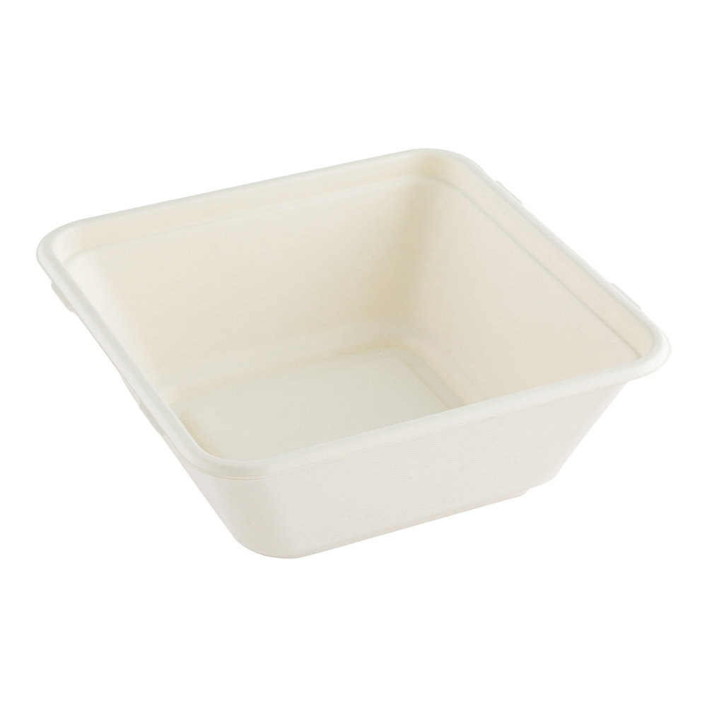 Restaurantware-Pulp Safe No PFAS Added 160 Ounce Square Bowls, 100 ...