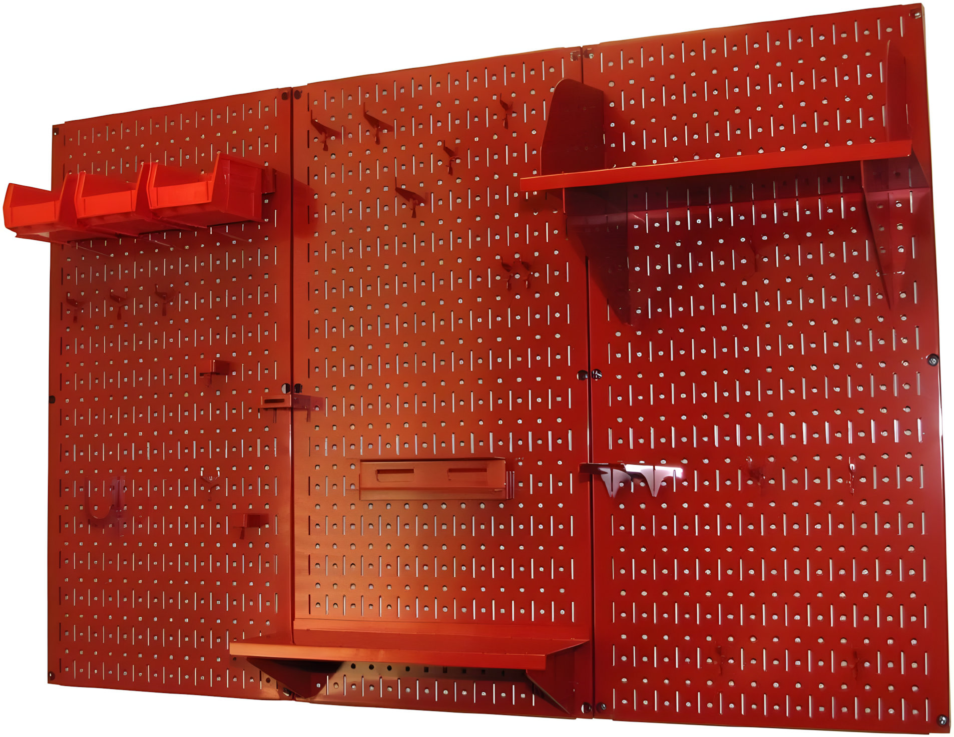 XMVJHOME Heavy-Duty Metal Pegboard Organizer Tool Storage Kit With ...