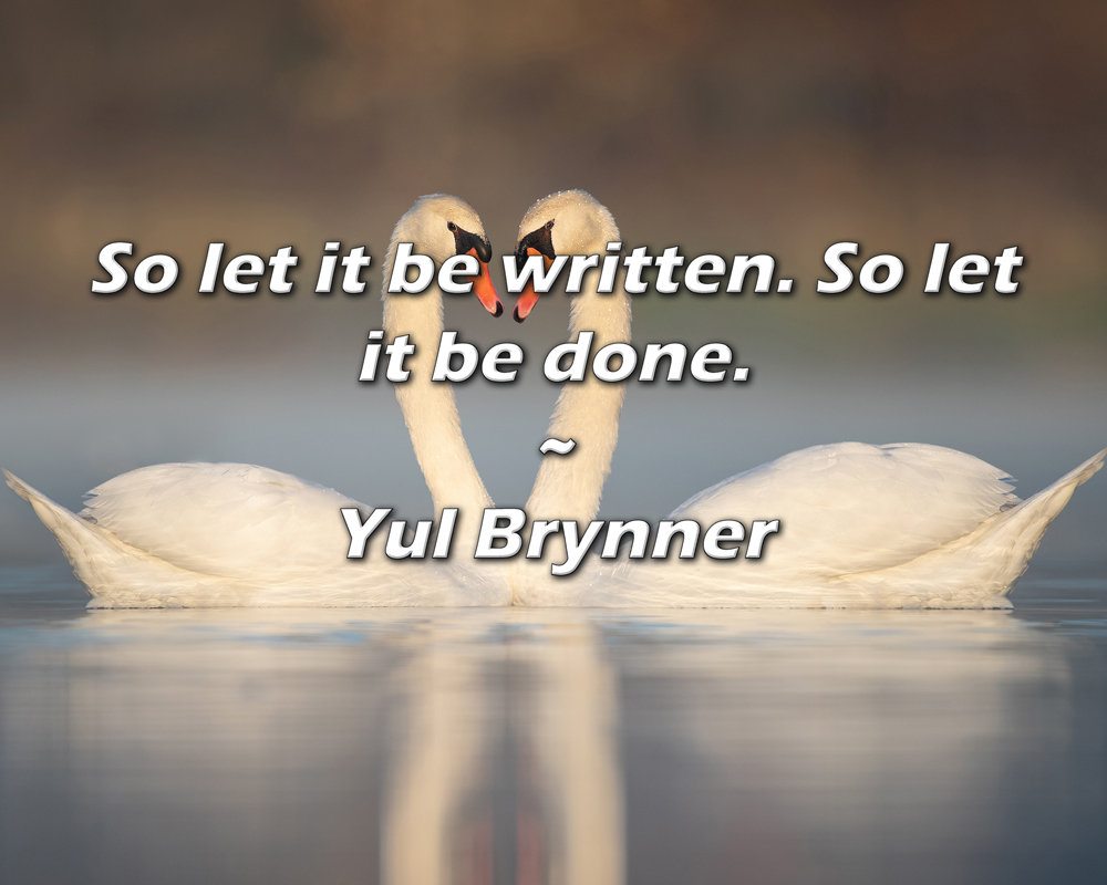 Trinx Yul Brynner Quote: So let it be written. So let it be done. | Wayfair
