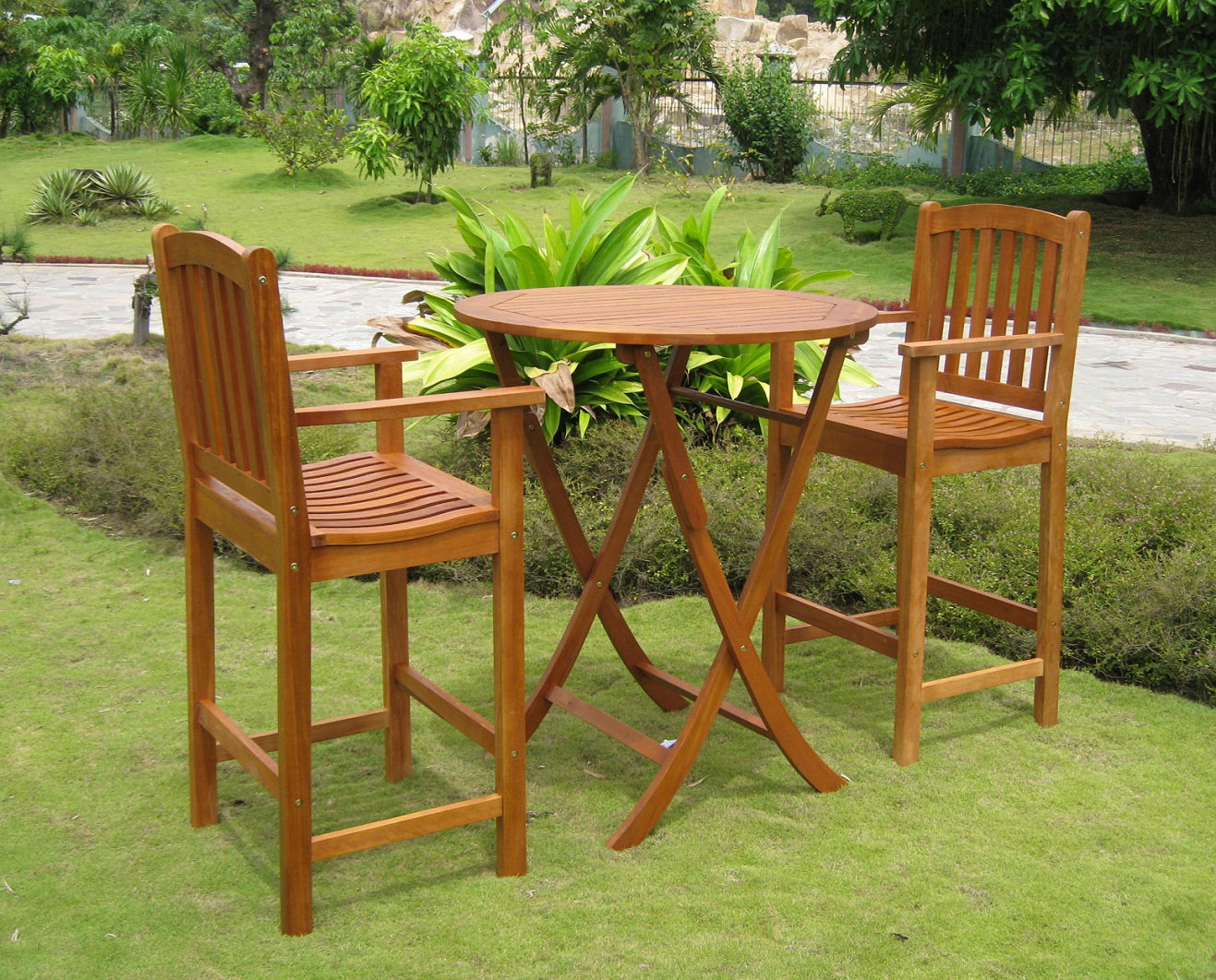 Breakwater Bay Church Street Folding Solid Wood Bar Table & Reviews ...