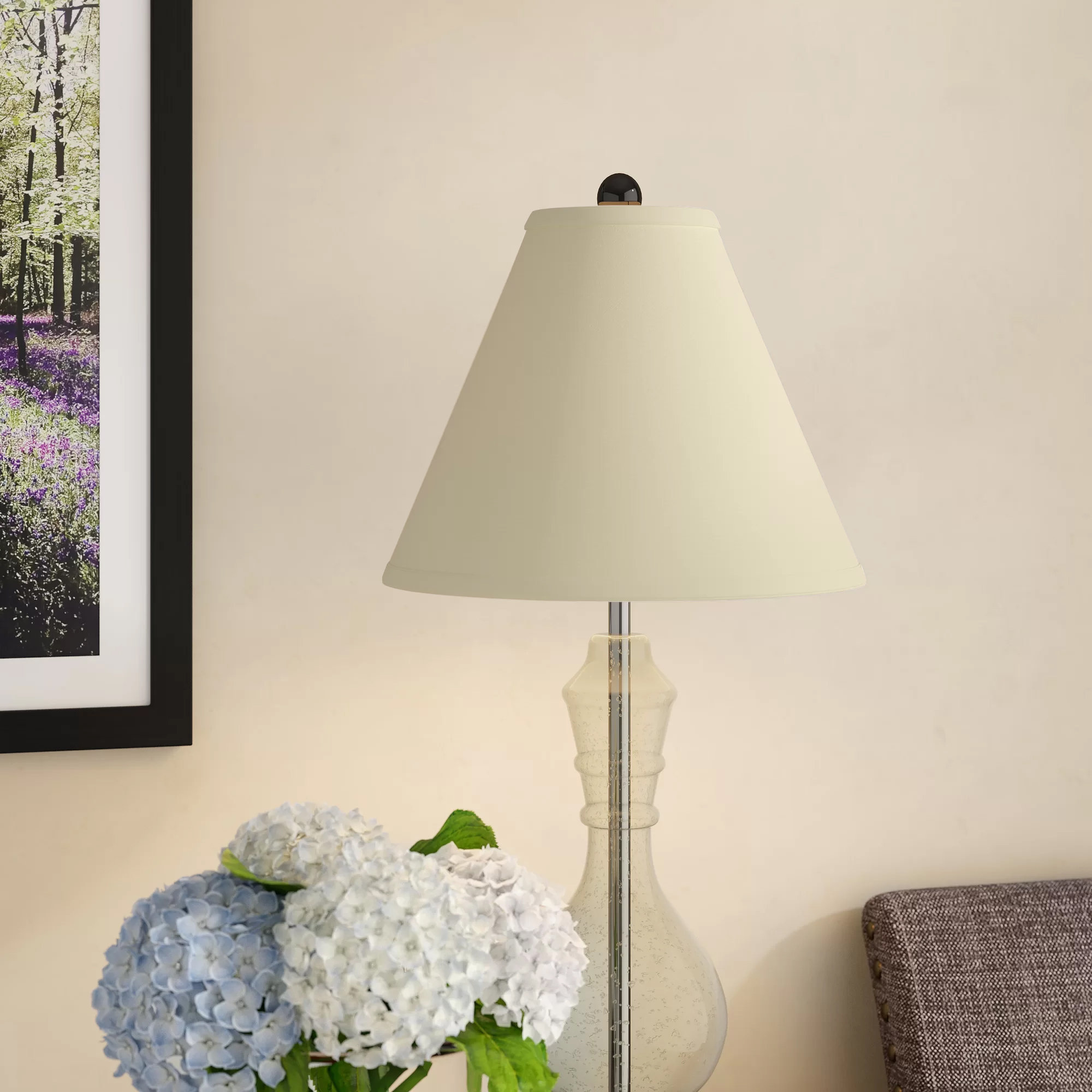 Winston Porter Deep Cone Hardback No Slub Fabric Lampshade with Washer ...