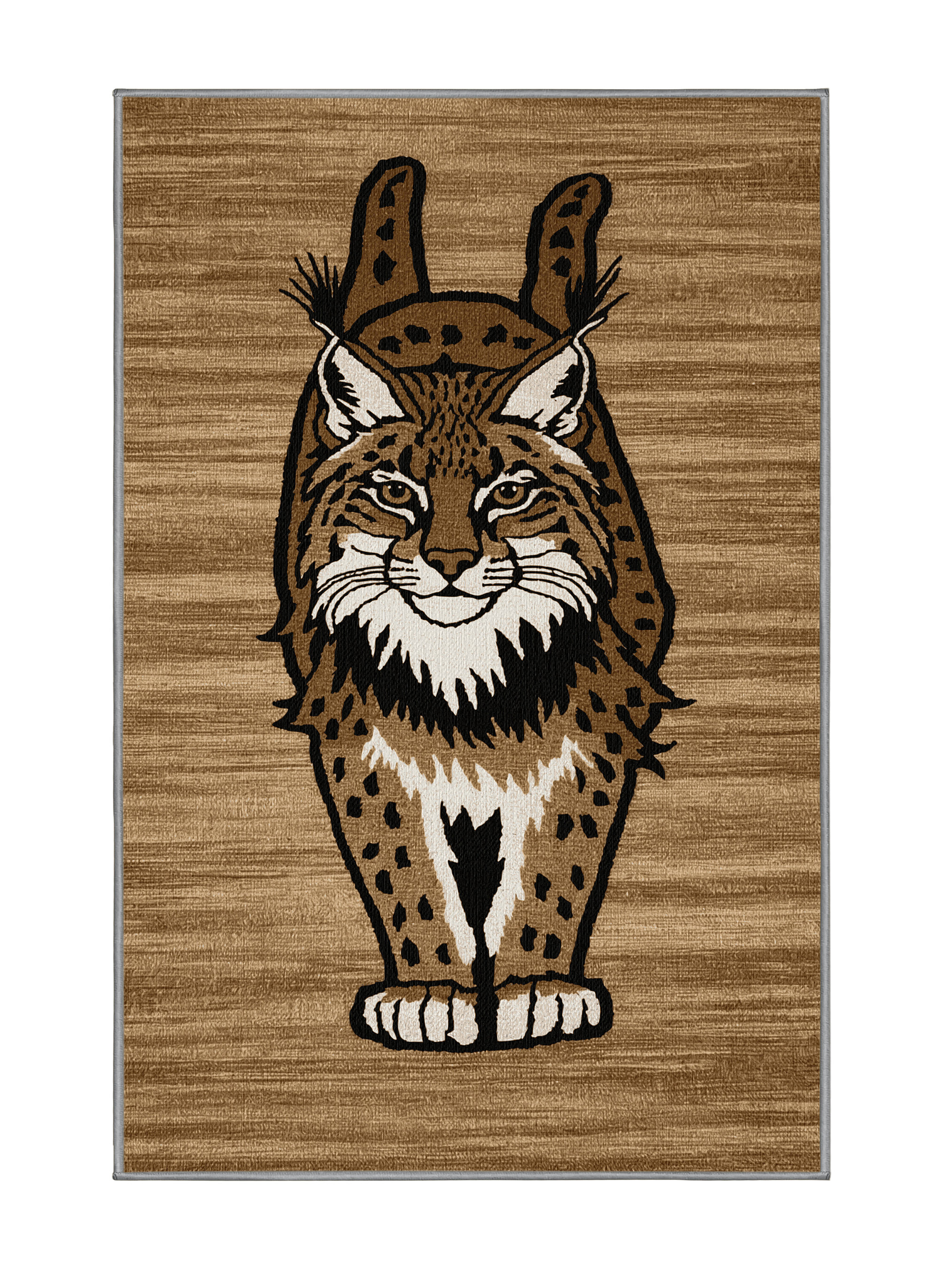 Foundry Select Washable Siberian Lynx Big Cats Area Rug | Wayfair