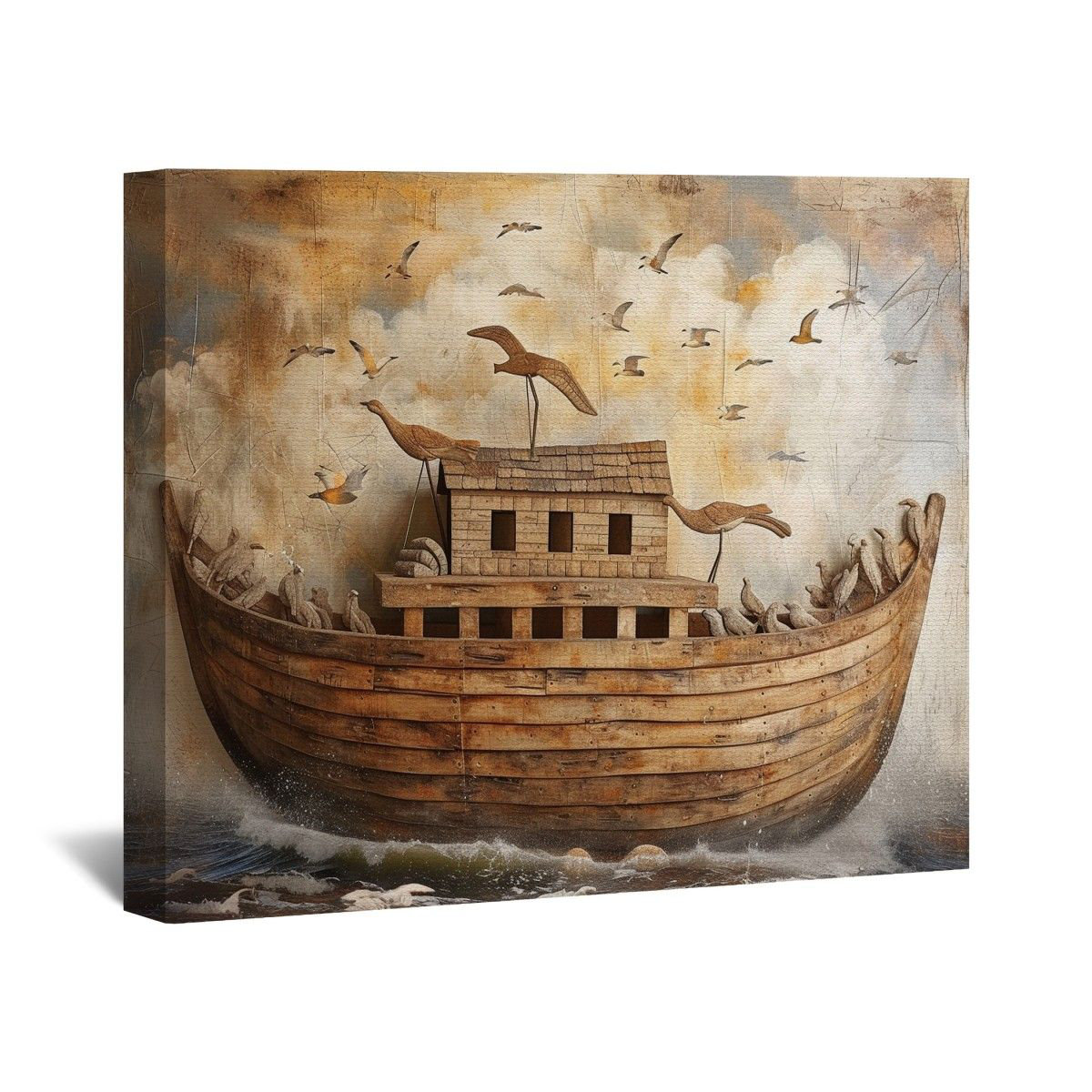 Breakwater Bay Noahs Ark Canvas Wrap - Mythology Wall Decor - Wayfair ...