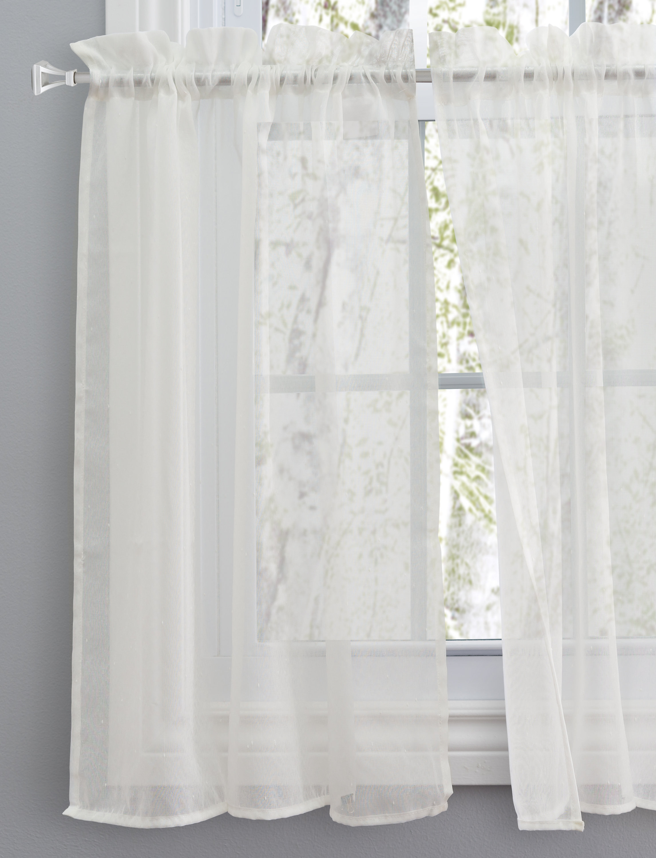 Red Barrel Studio® Matarranz Delicate Sheer Insert Valance 42"W | Wayfair