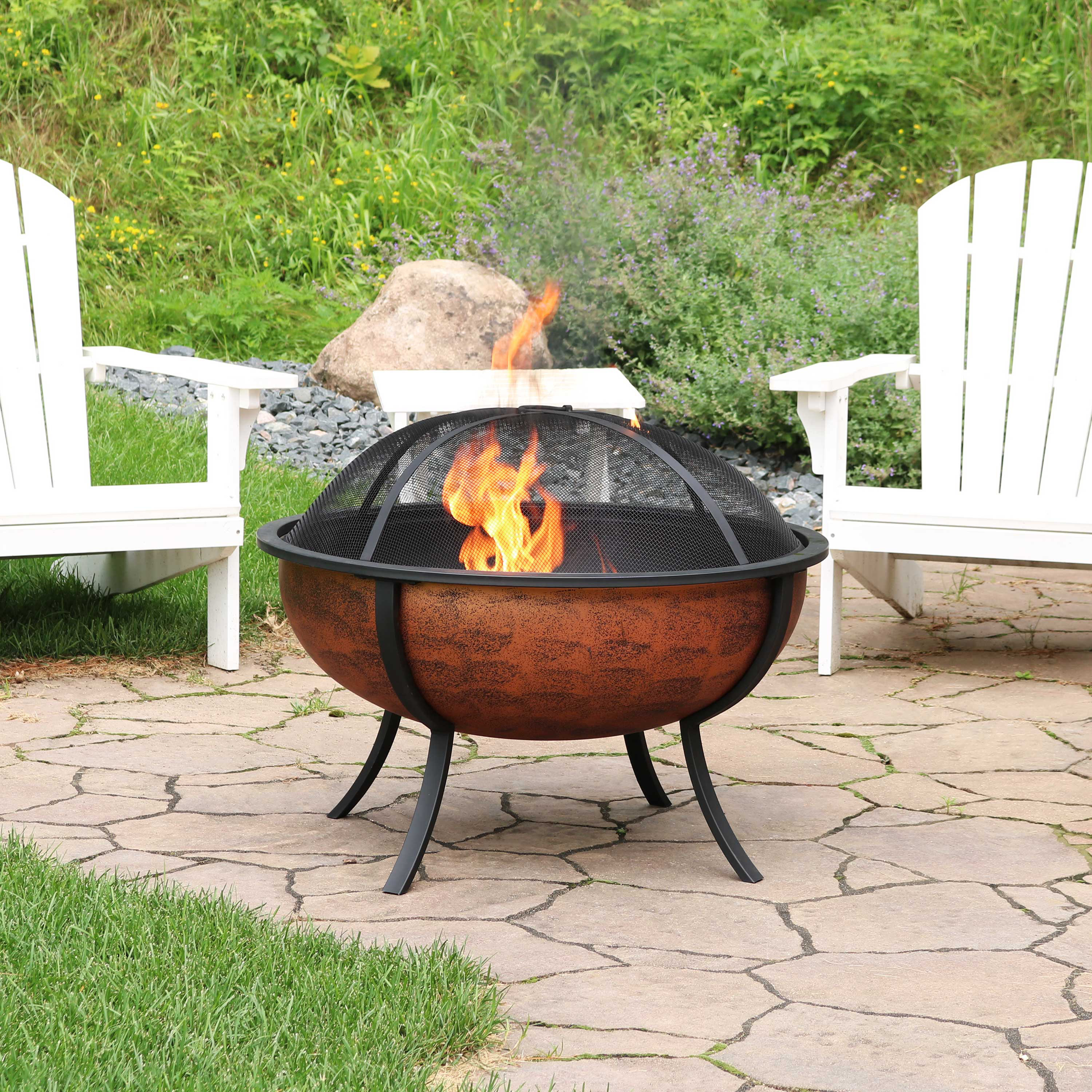 Arlmont & Co. Jaramillo Raised Steel Wood Burning Fire Pit & Reviews ...