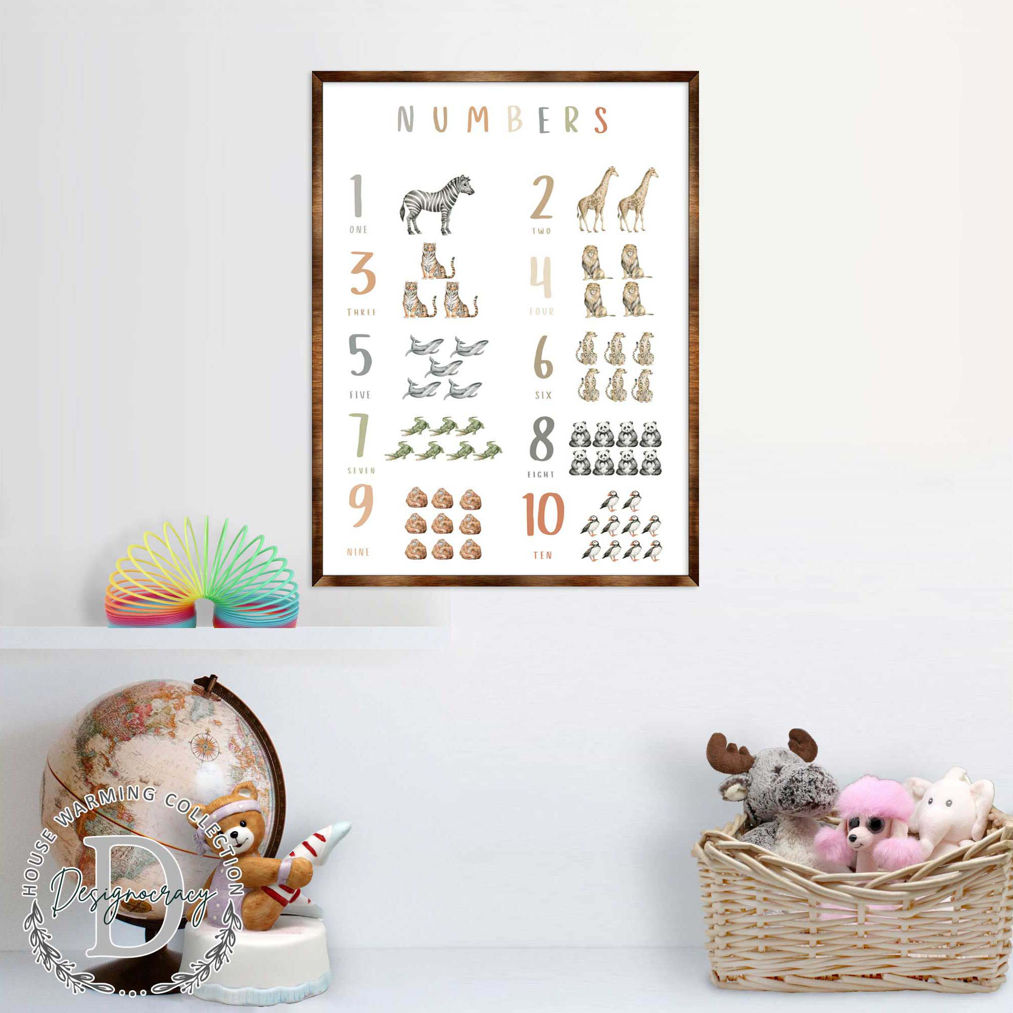 Zoomie Kids Abitha Nature Number Frame Art - Wayfair Canada