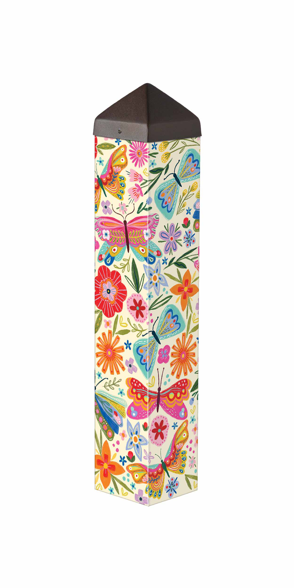 Studio M Butterflies Art Pole Outdoor Decorative Garden Post, Made In ...