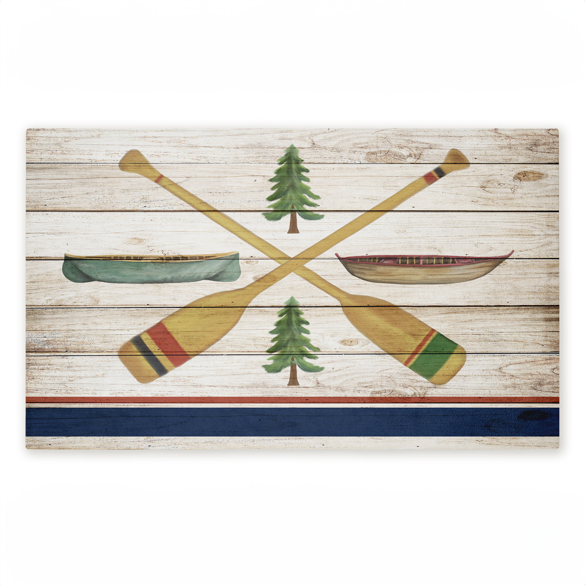 Union Rustic Exploring Rustic Canoe Paddles Printed Outdoor Door Mat ...