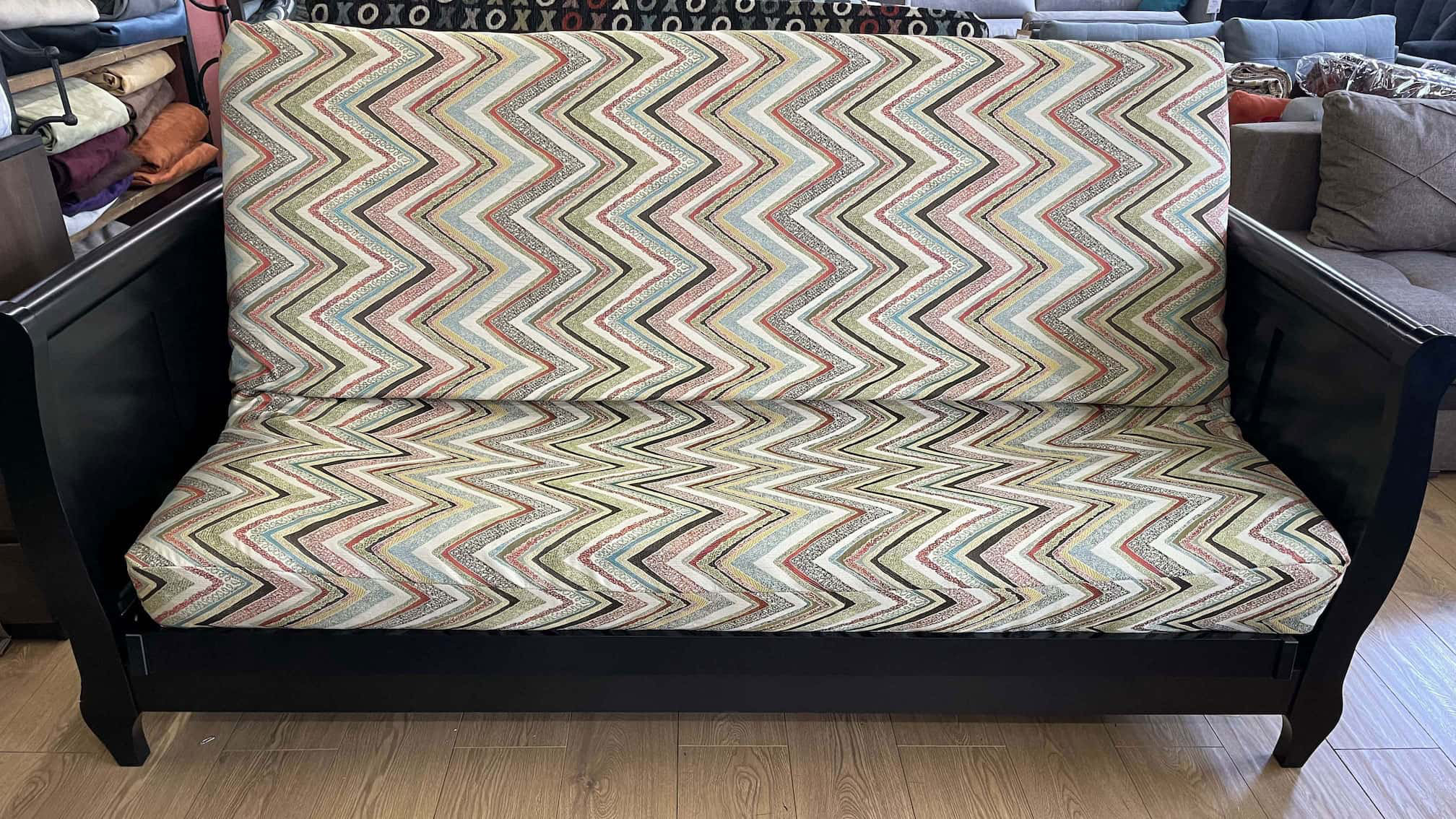 Union Rustic Premium Heavy Texture Zig Zag Futon Cover | Wayfair