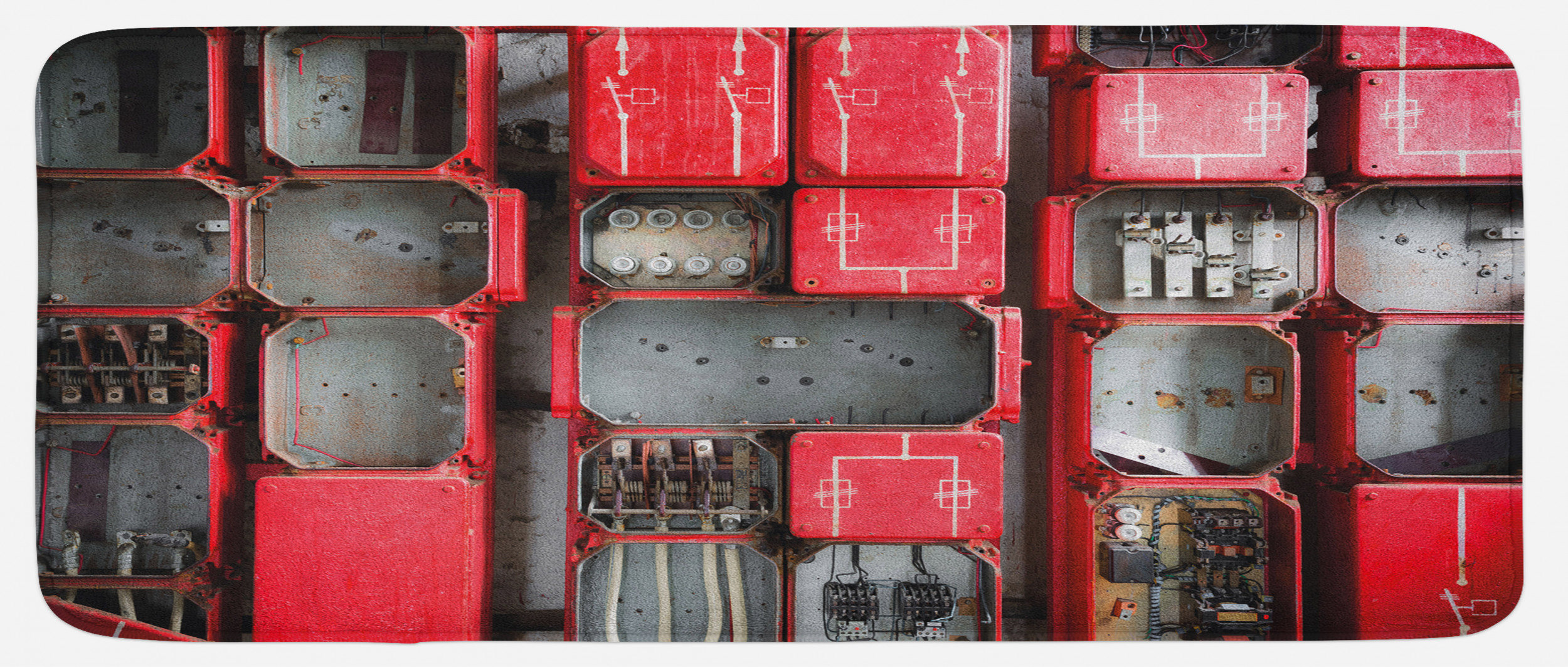 East Urban Home Fuse Cabinet Close Up Photo Industrial Type Junction ...