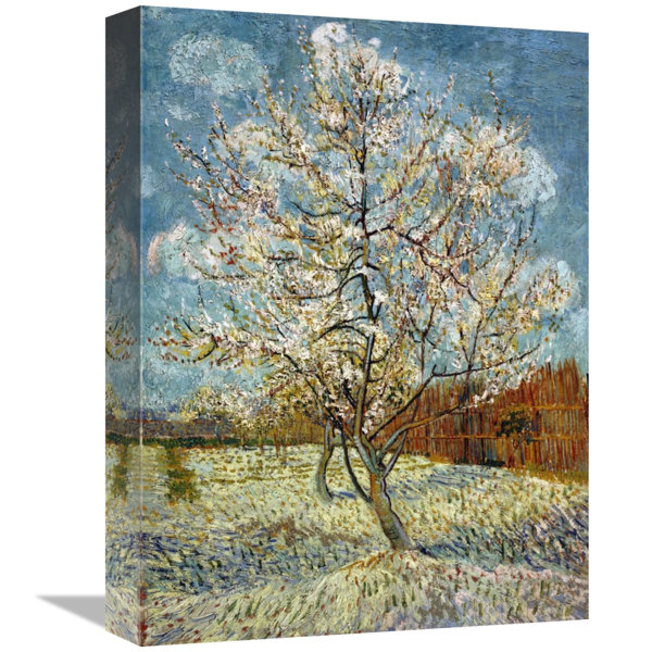Vault W Artwork The Pink Peach Tree 1888 On Canvas by Vincent Van Gogh ...