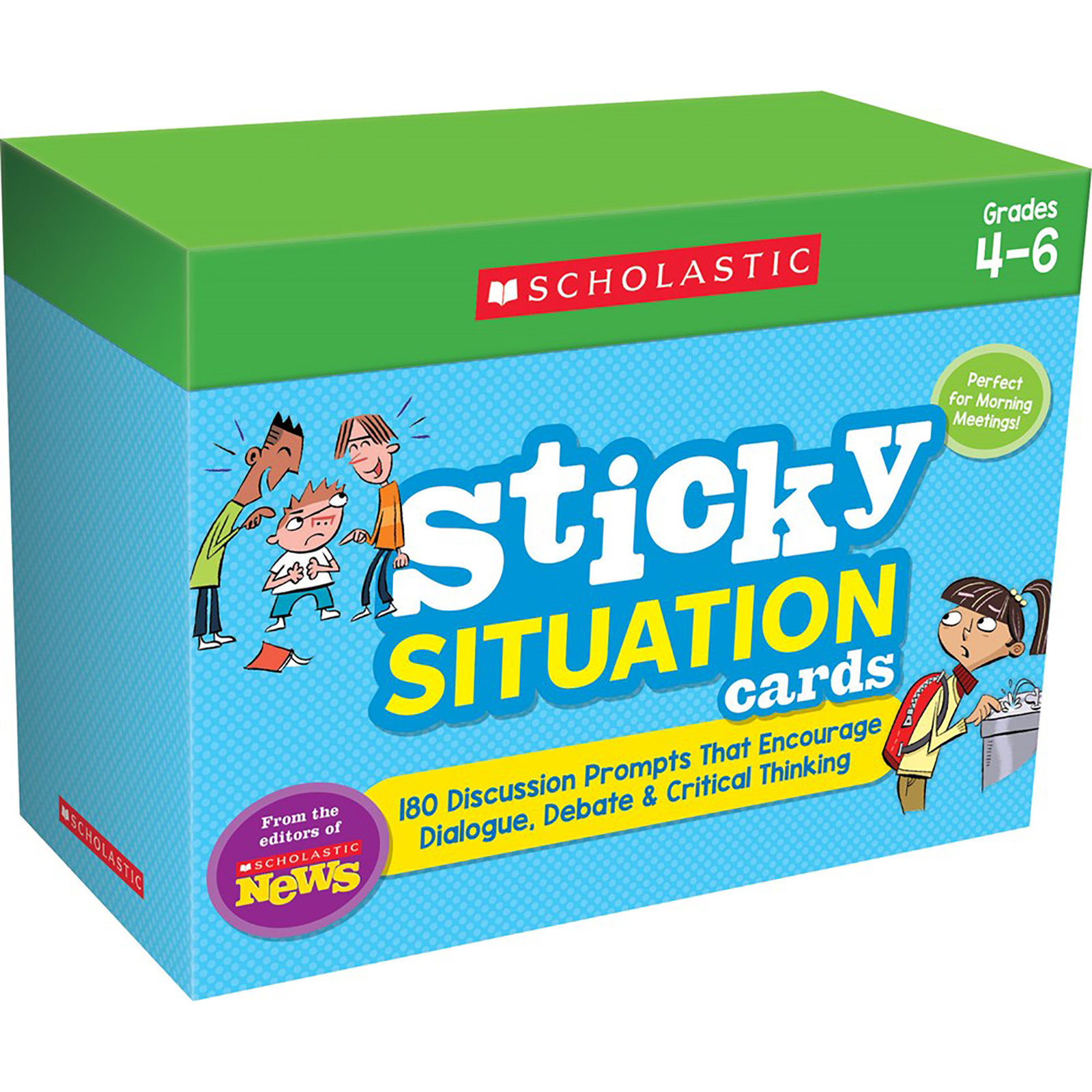Scholastic Teaching Solutions News Sticky Situation Cards: Grades 4-6 ...